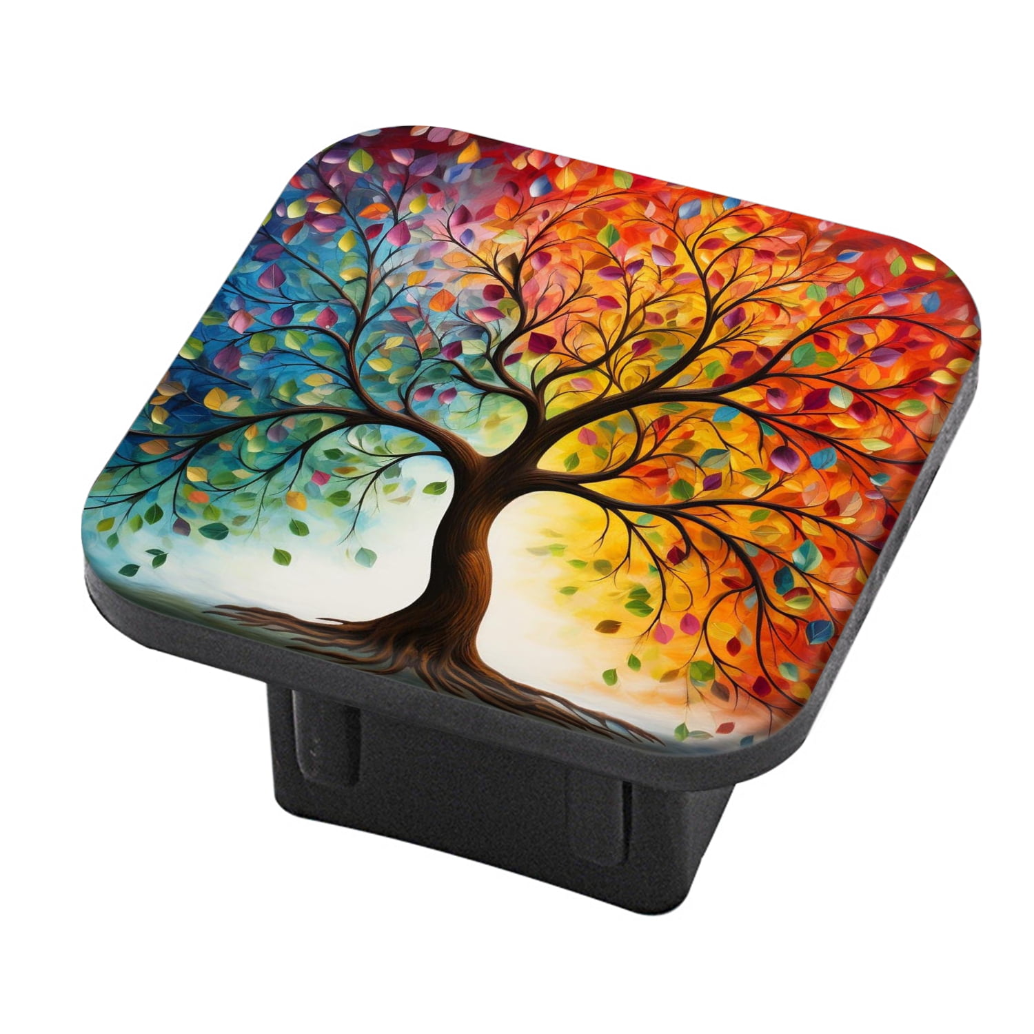 Hitch Cover Fits For 2-Inch Hitch,Colorful Tree Of Life With Leaves In ...