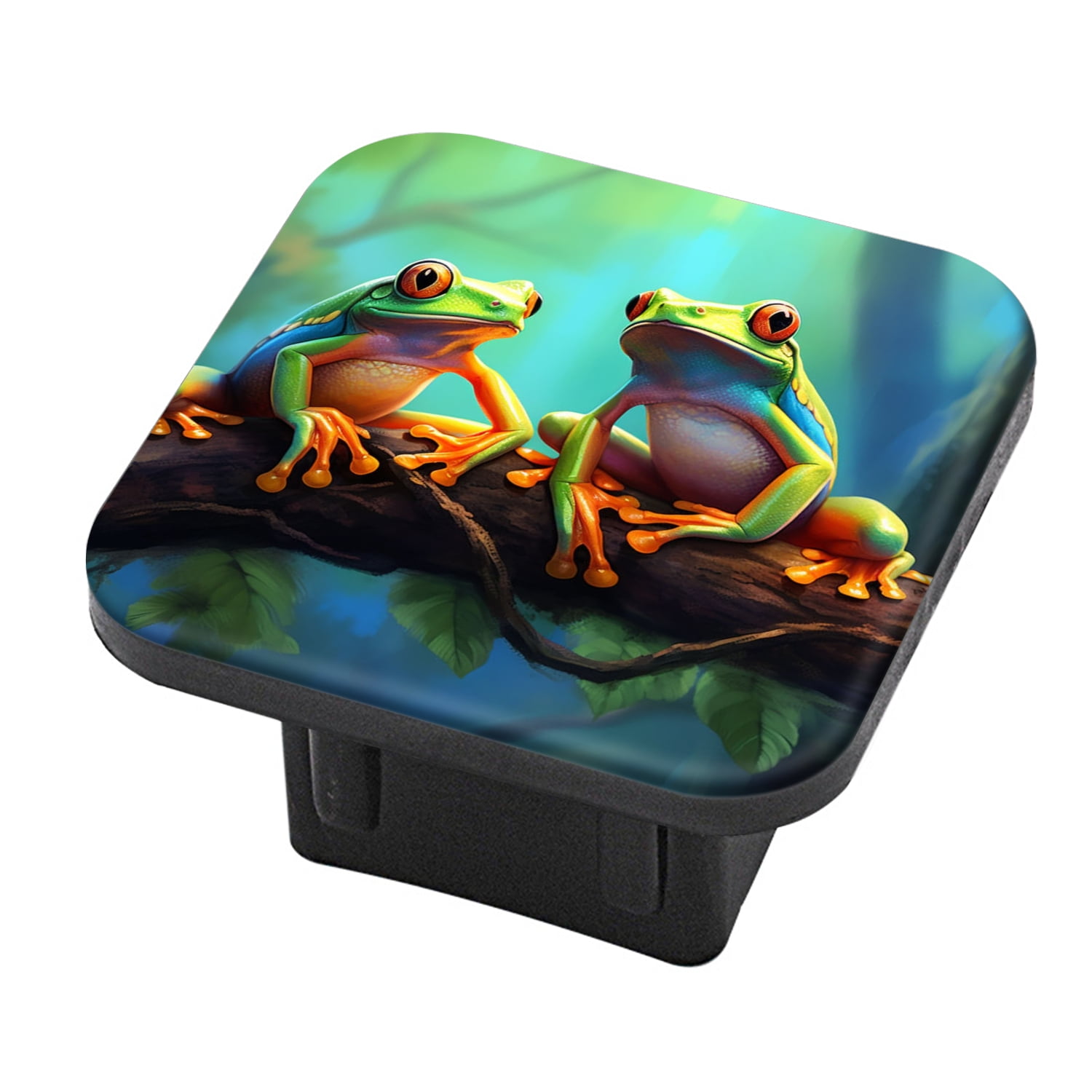 Hitch Cover Fits For 2-Inch Hitch,Cute Cartoon Frogs Sitting On Tree ...