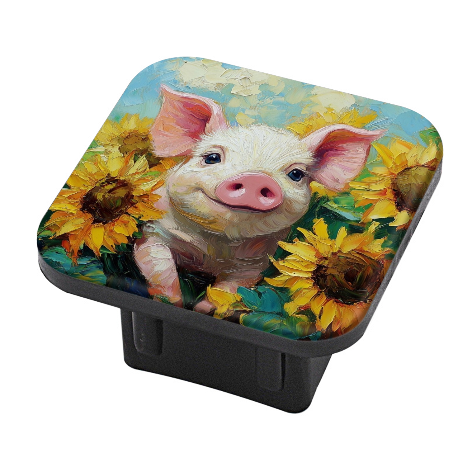 Hitch Cover Fits For 2-Inch Hitch,Cute Piglet Peeking Through ...