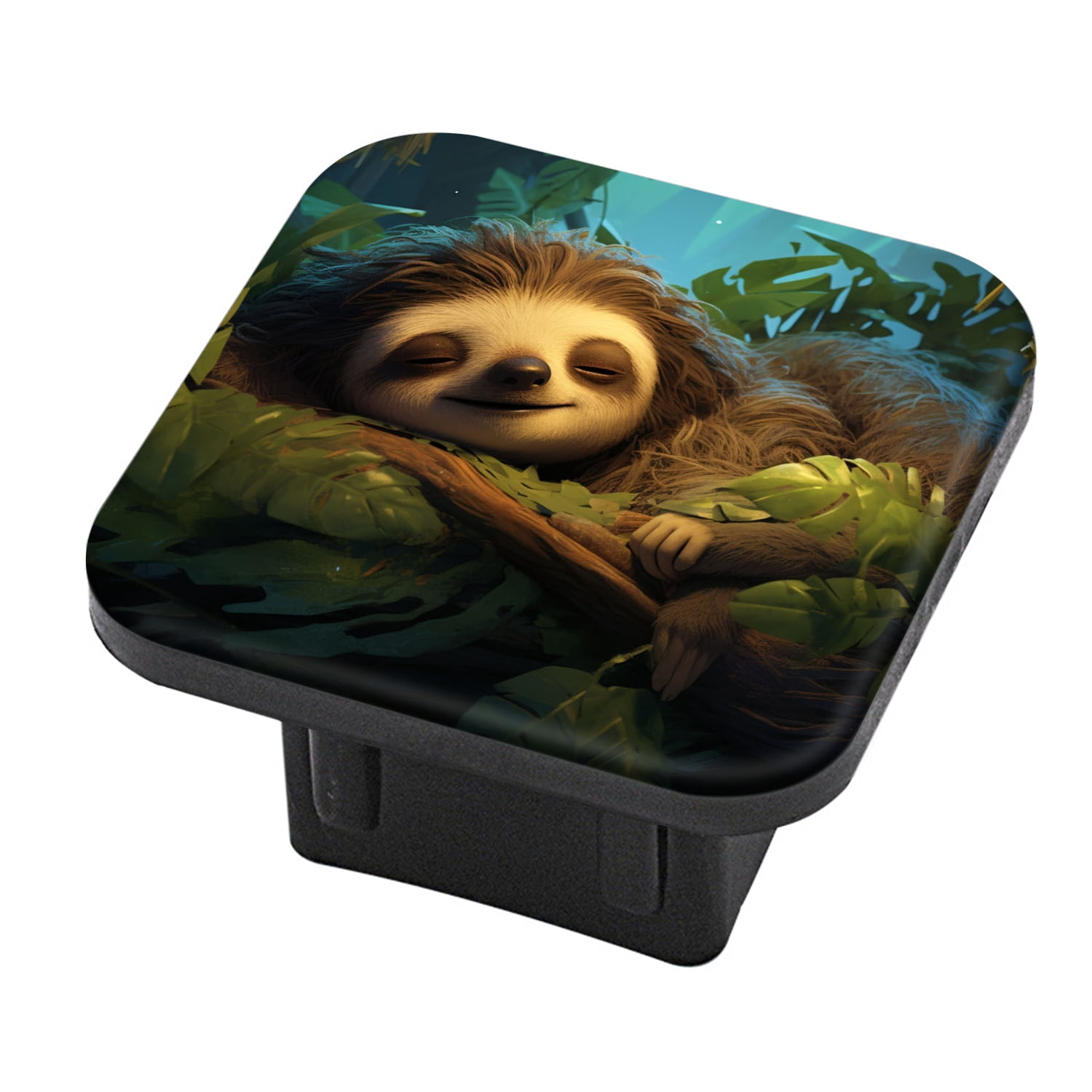 Hitch Cover Fits For 2-Inch Hitch,Cute Sloth Sleeping On Tree ...