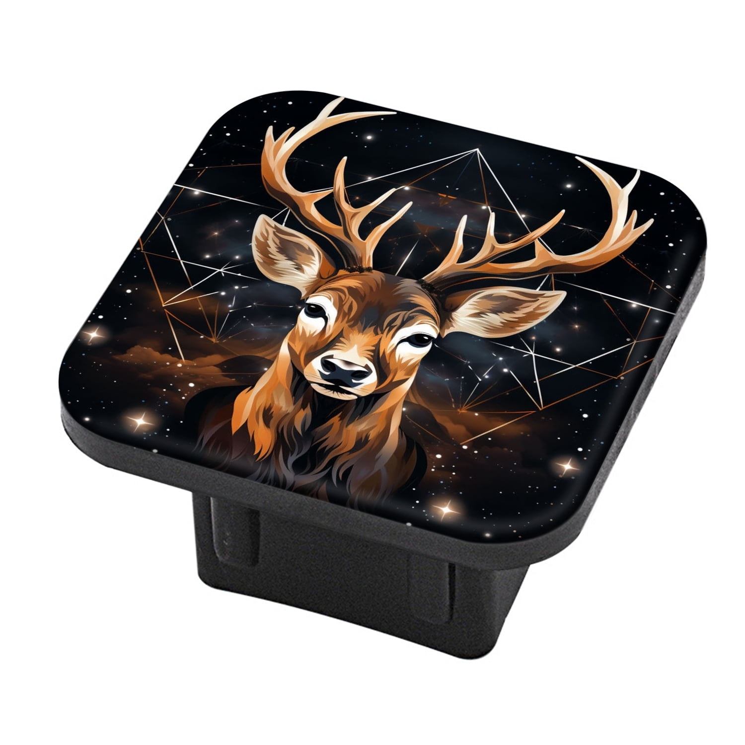 Hitch Cover Fits For 2-Inch Hitch,Deer With Antlers In The Center Of ...