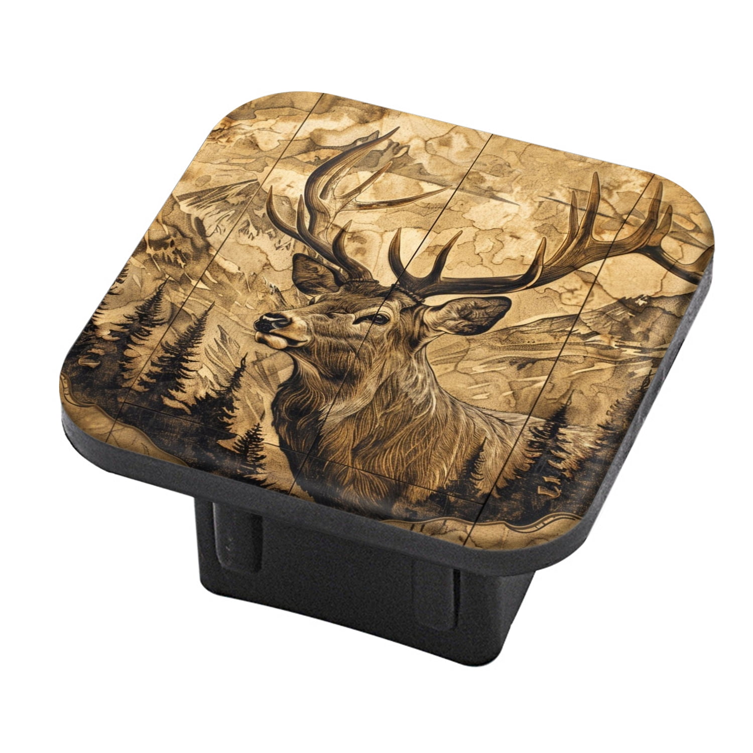 Hitch Cover Fits For 2-Inch Hitch,Deer With Large Antlers In A ...