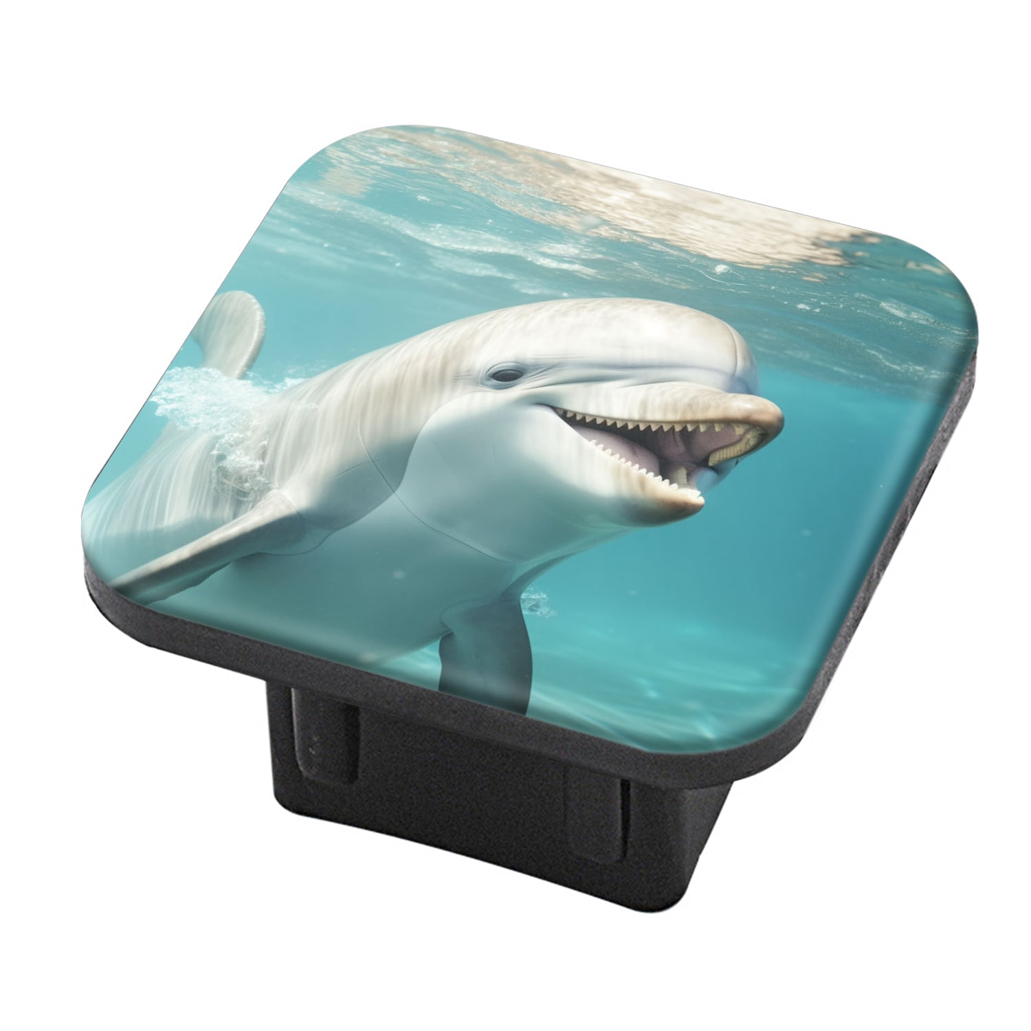 Hitch Cover Fits For 2-Inch Hitch,Dolphin Smiling With Happy And ...