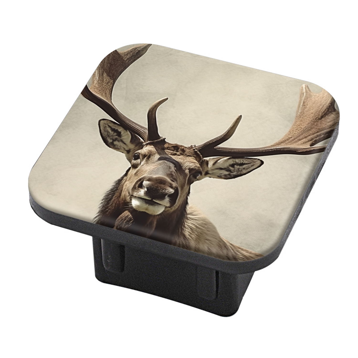 Hitch Cover Fits For 2-Inch Hitch,Elk With Large Antlersrubber Trailer ...