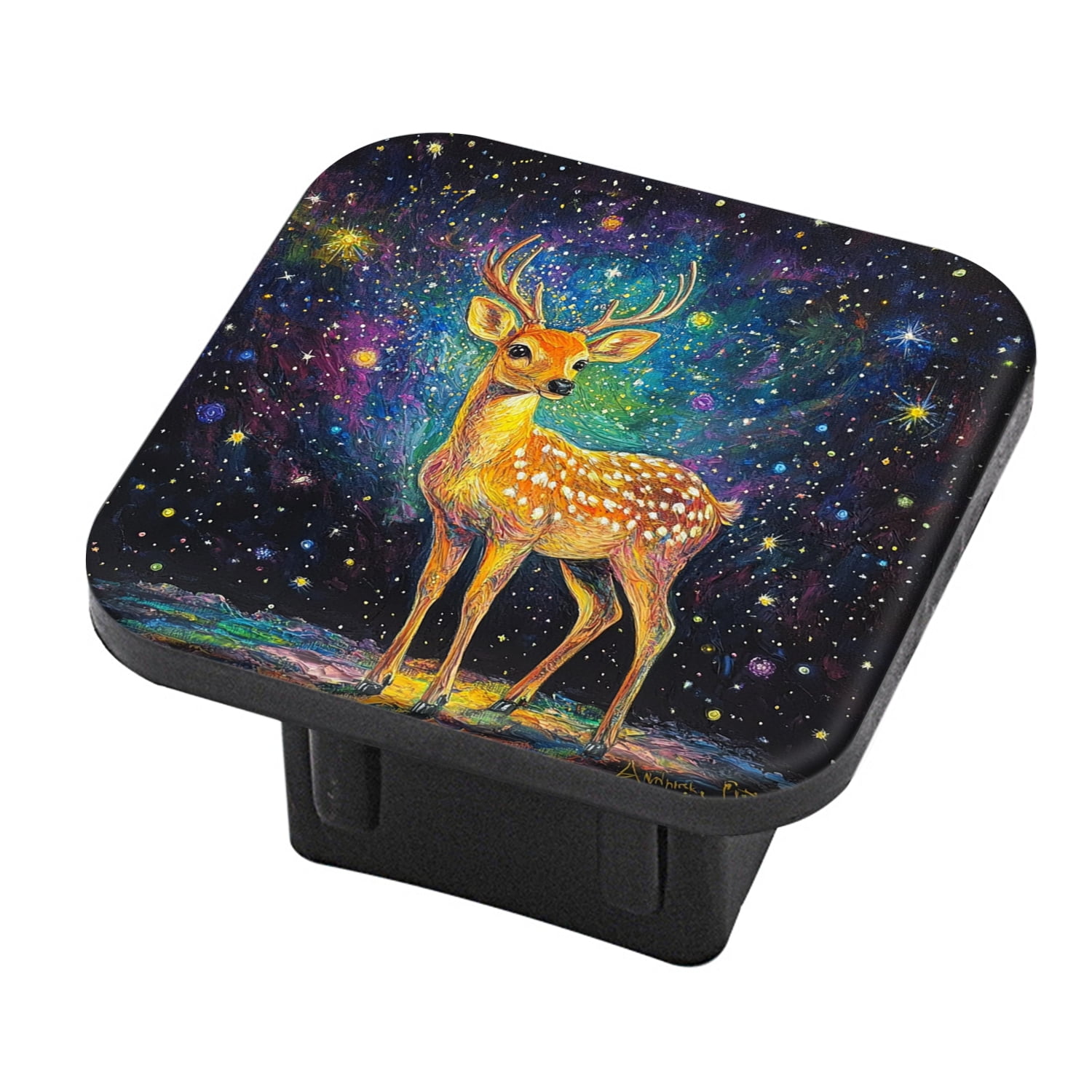Hitch Cover Fits For 2-Inch Hitch,Fawn Against A Starry Skyrubber ...
