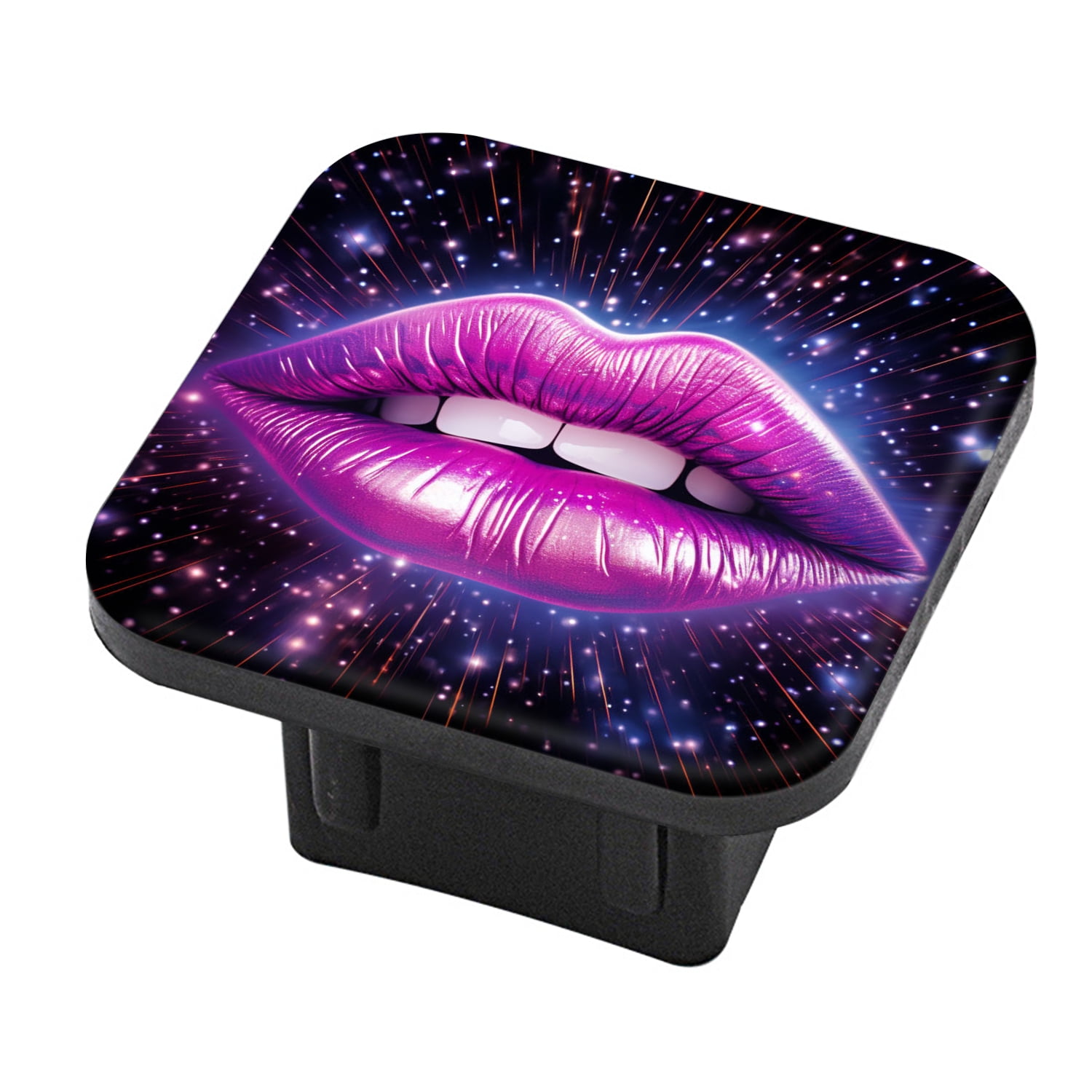 Hitch Cover Fits For 2-Inch Hitch,Lips With Pink Lipstickrubber Trailer ...
