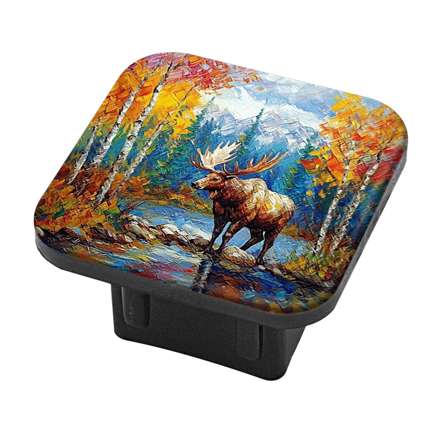 Hitch Cover Fits For 2-Inch Hitch,Majestic Autumn - Forest Mooserubber ...