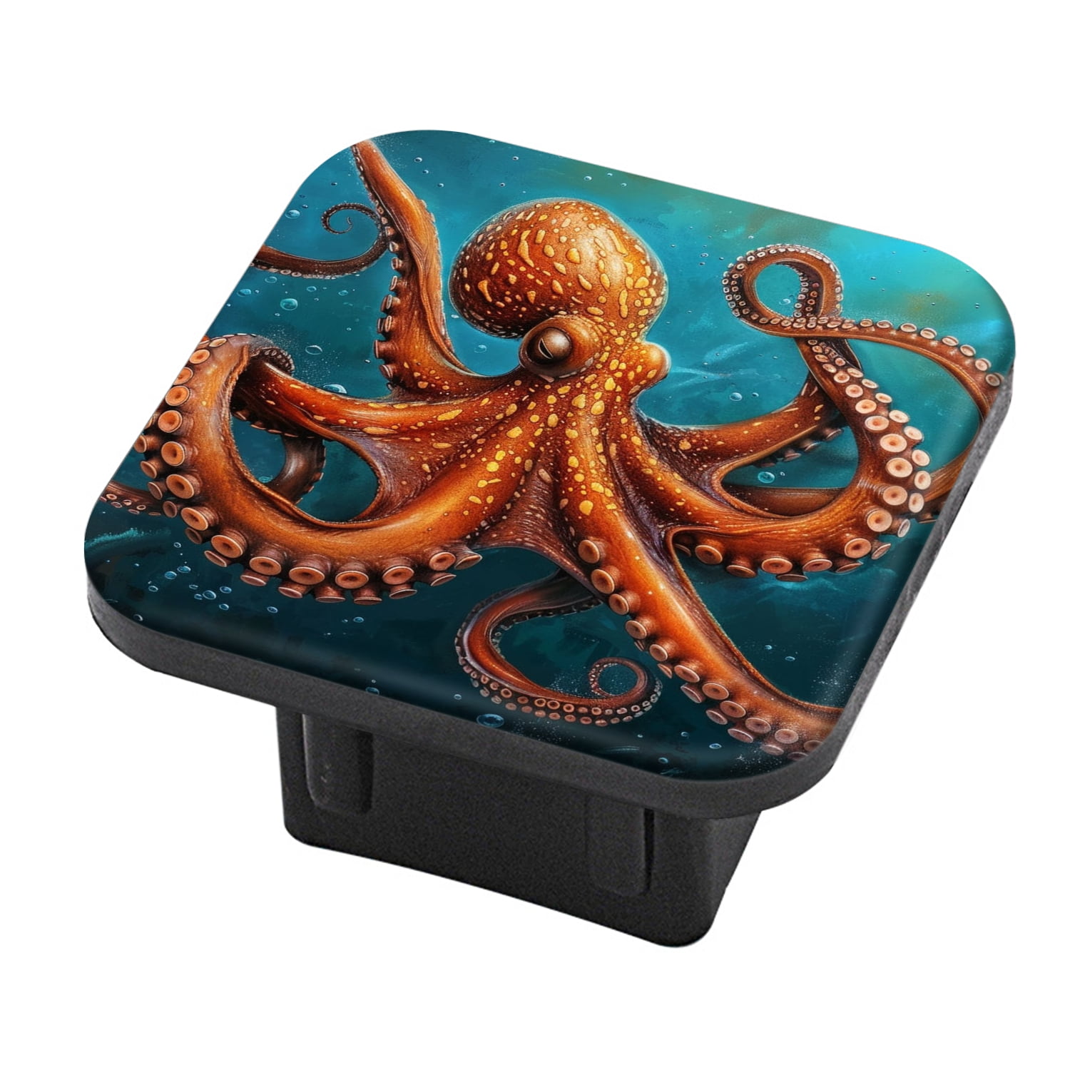 Hitch Cover Fits For 2-Inch Hitch,Majestic Octopus Gracefully Swimming ...