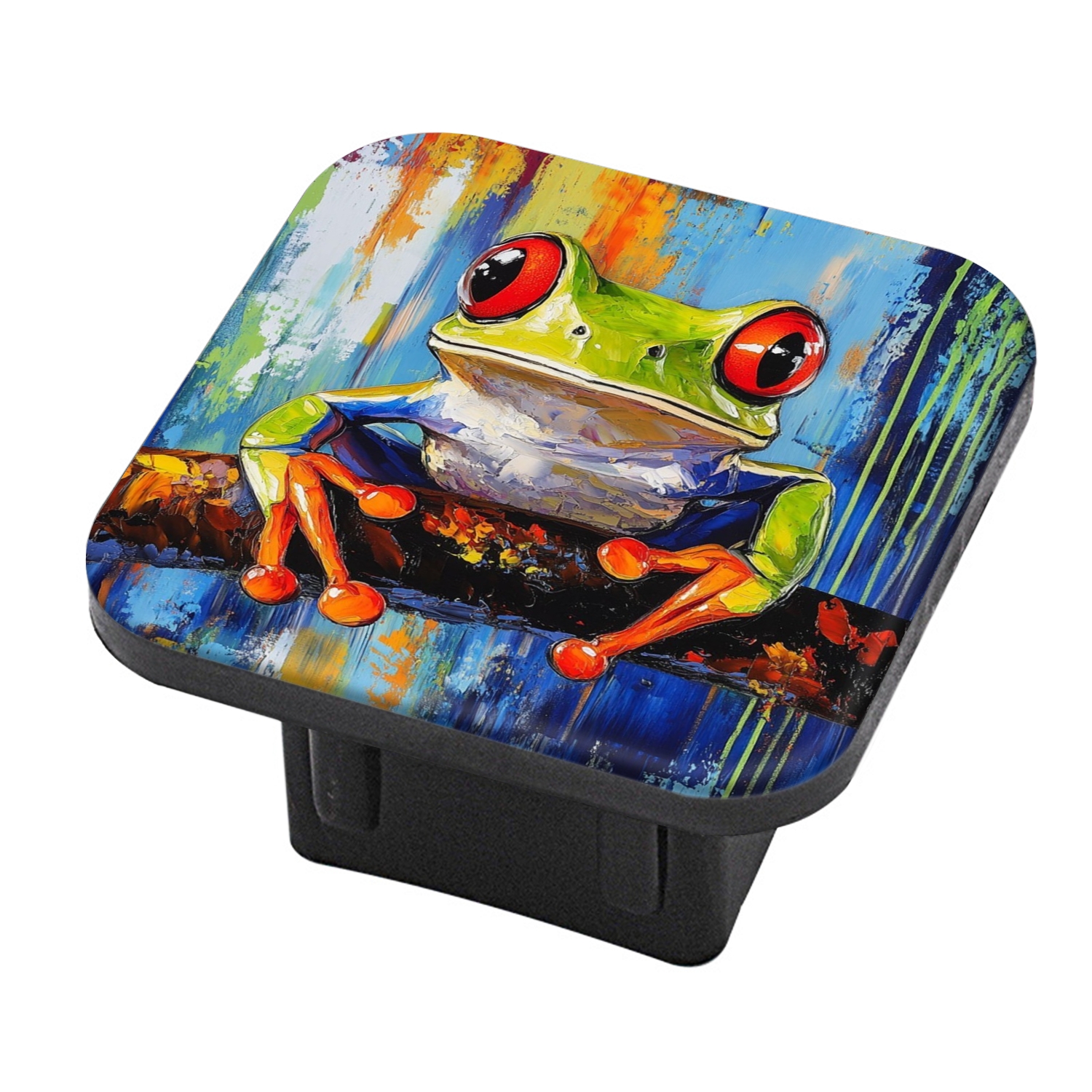 Hitch Cover Fits For 2-Inch Hitch,Oil Painting Of A Frog On A ...
