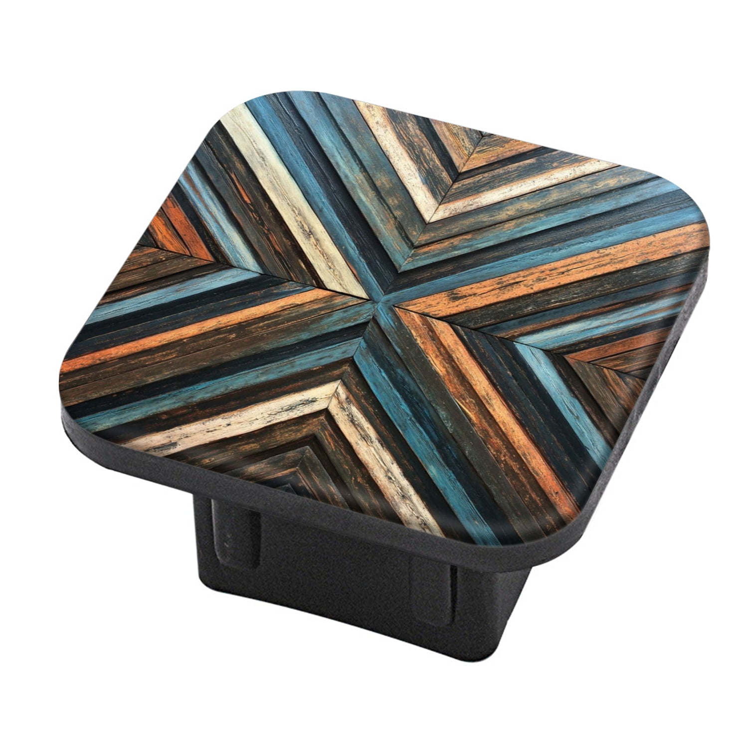 Hitch Cover Fits For 2-Inch Hitch,Pattern Of Colored Wooden Planks In ...