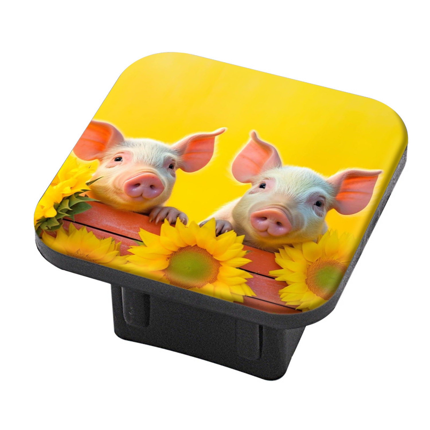 Hitch Cover Fits For 2-Inch Hitch,Piglets Sitting On Sunflowers With ...