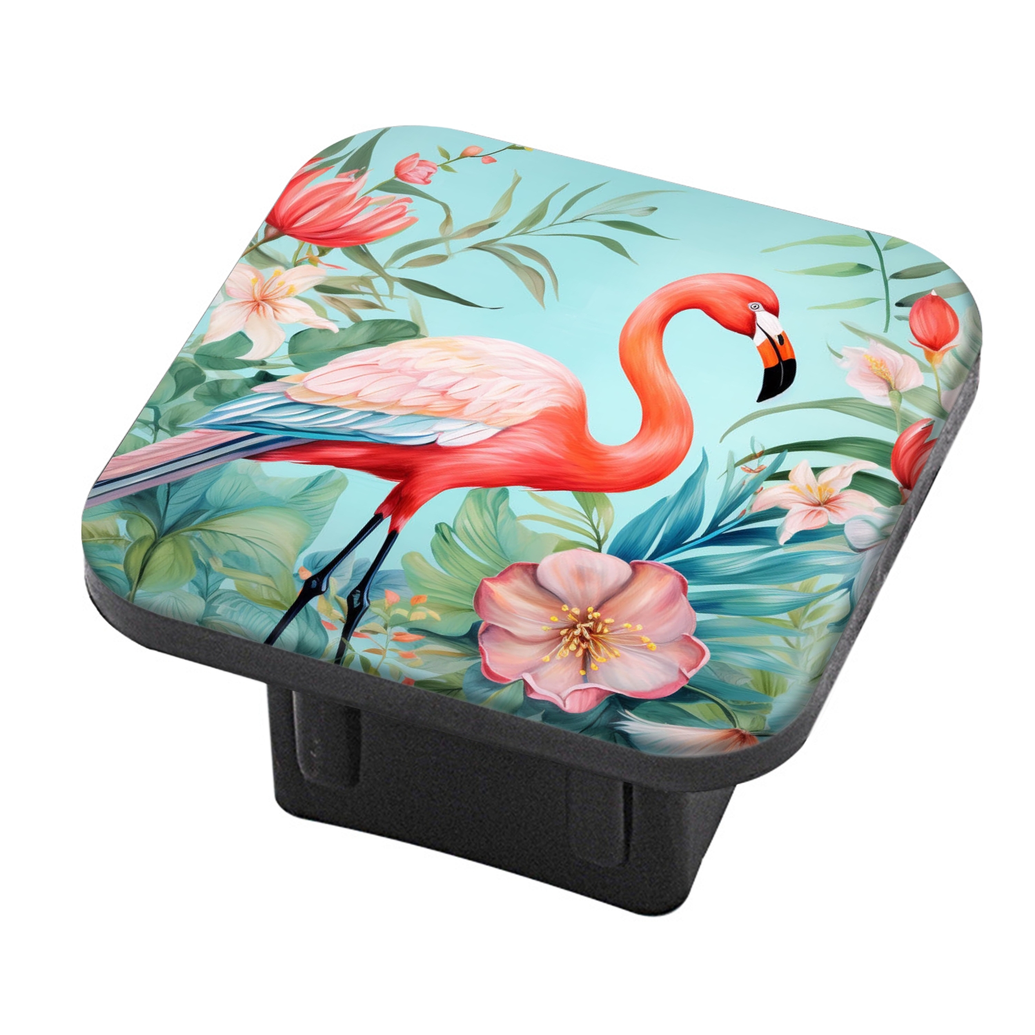 Hitch Cover Fits For 2-Inch Hitch,Pink Flamingo In The Jungle ...