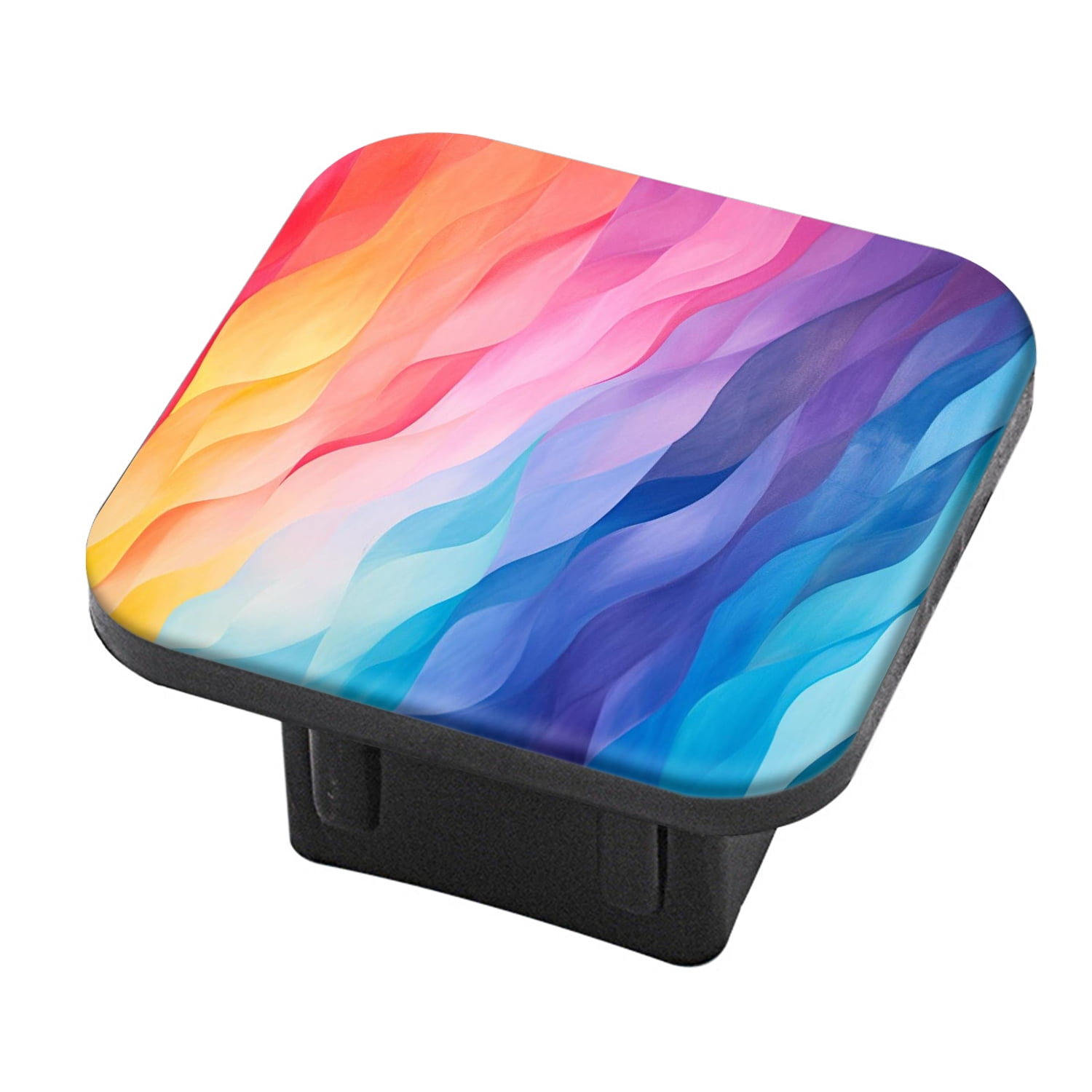 Hitch Cover Fits For 2-Inch Hitch,Rainbow Colors Each Section Painted ...