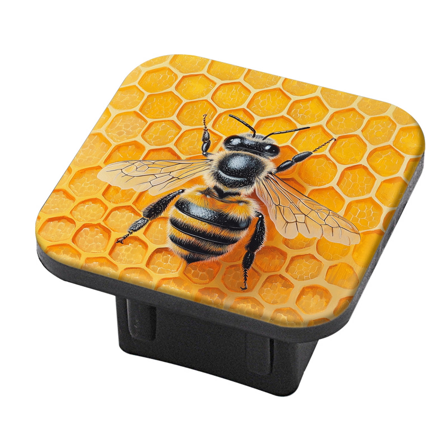 Hitch Cover Fits For 2-Inch Hitch,Realistic Oil Painting Of A Bee On A ...