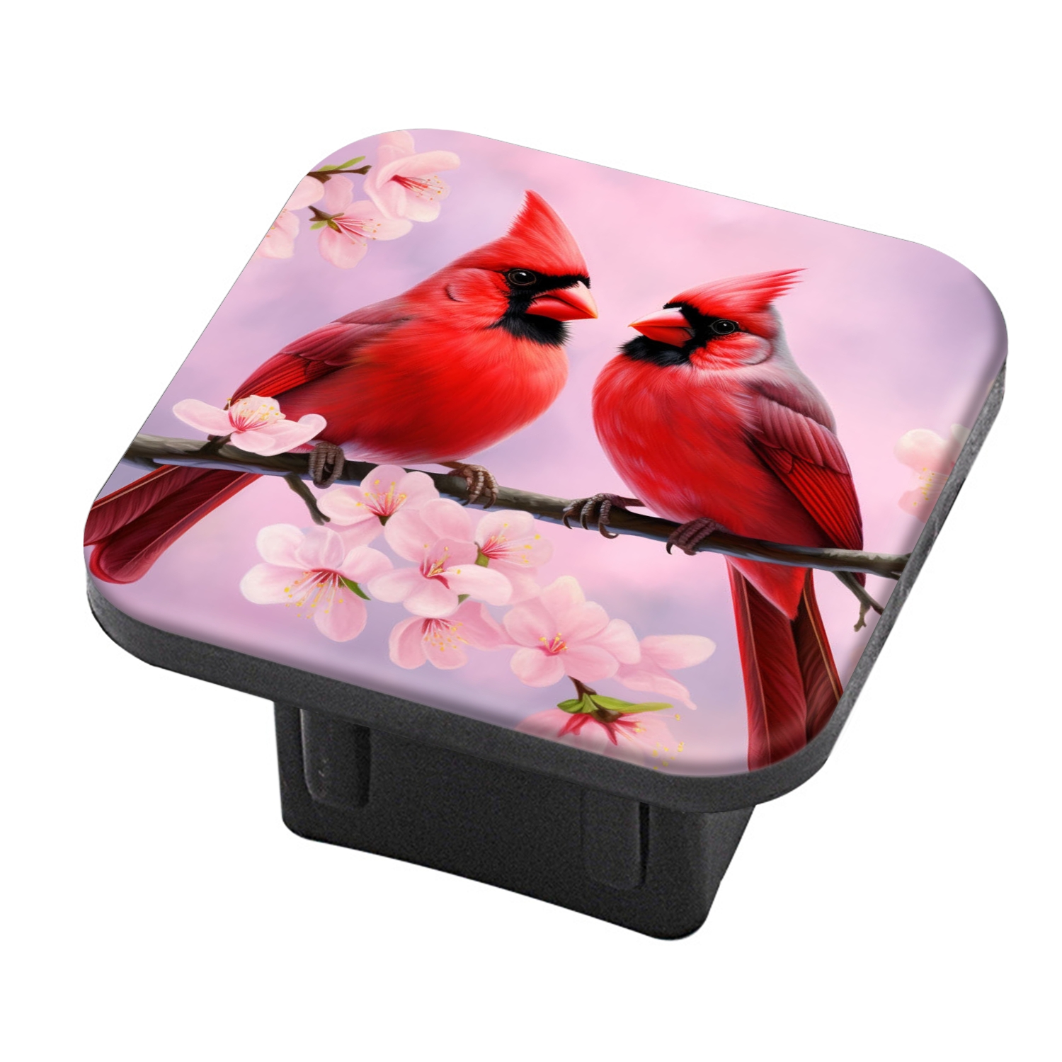 Hitch Cover Fits For 2-Inch Hitch,Red Birds On Cherry Flower ...