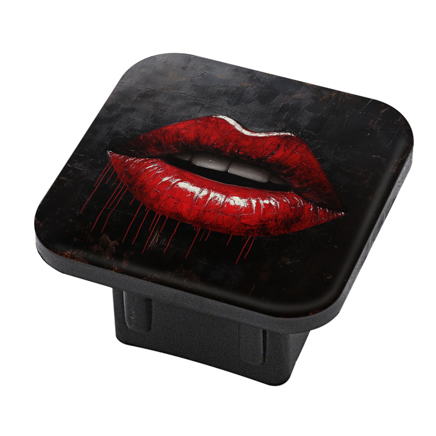 Hitch Cover Fits For 2-Inch Hitch,Red Lips With Dripping Paintrubber ...