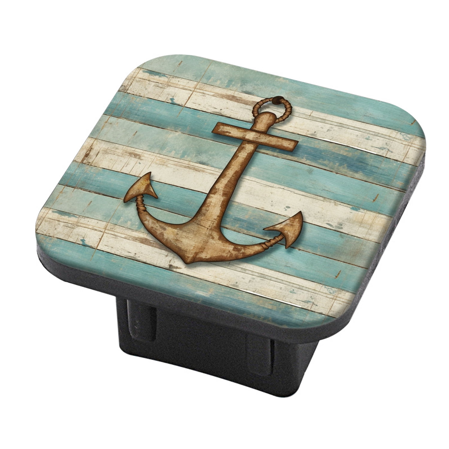 Hitch Cover Fits For 2-Inch Hitch,Rustic Wooden Anchor On Weathered ...