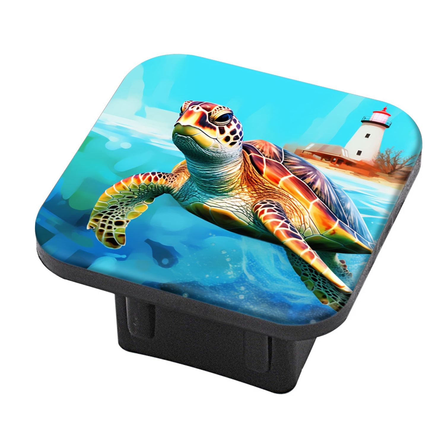 Hitch Cover Fits For 2-Inch Hitch,Sea Turtle In The Ocean With A ...