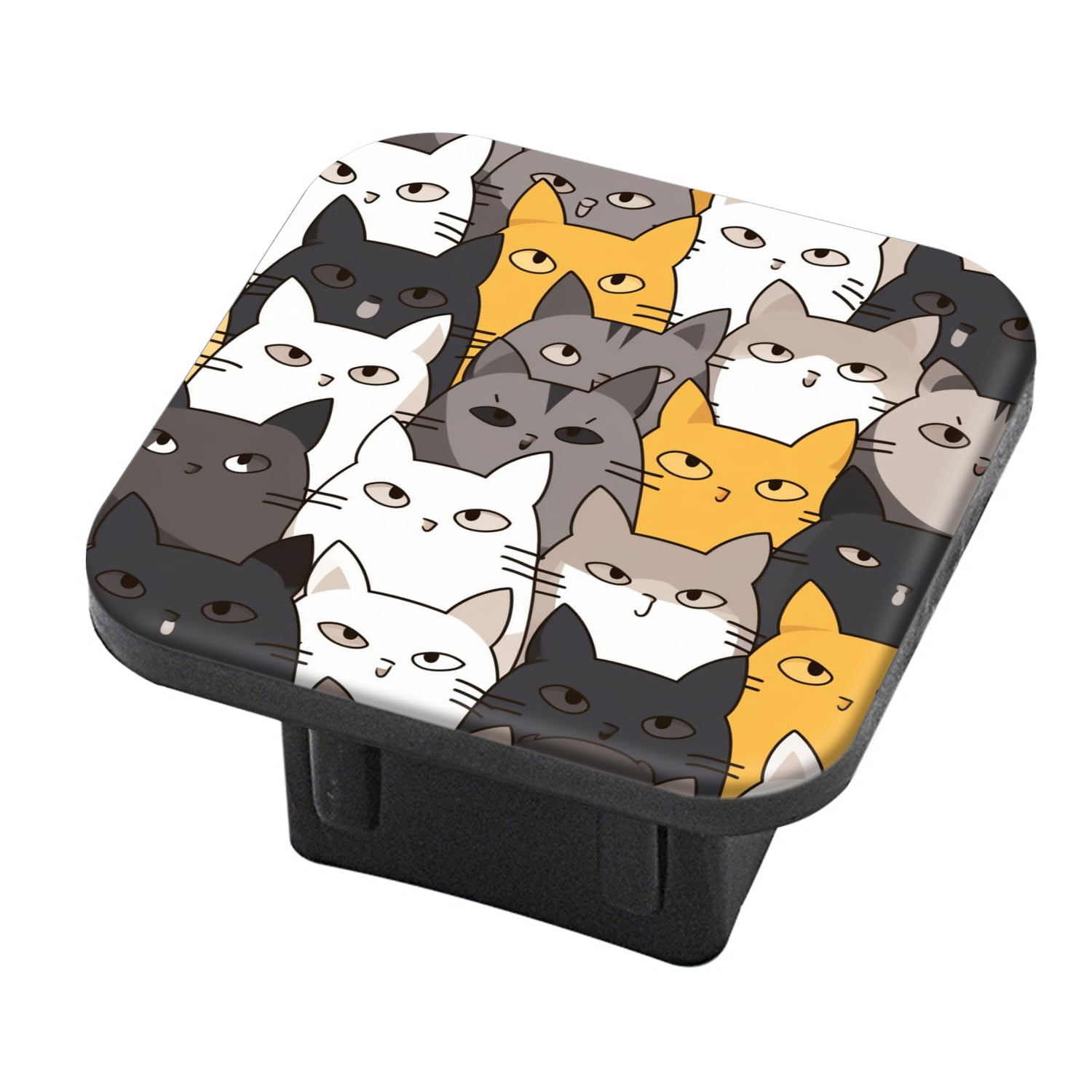 Hitch Cover Fits For 2-Inch Hitch,Seamless Pattern Of Cartoon Cats In ...