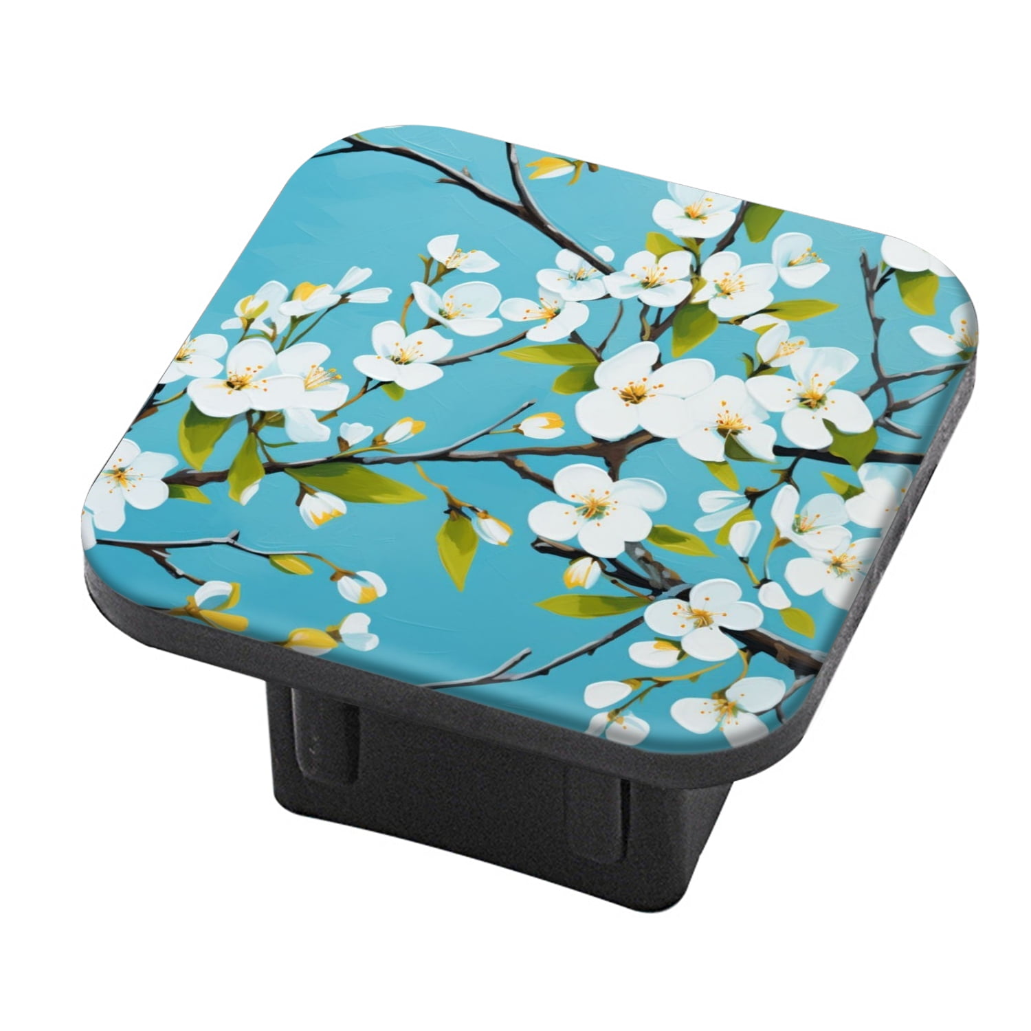 Hitch Cover Fits For 2-Inch Hitch,Spring Flowers In Blue Settingrubber ...