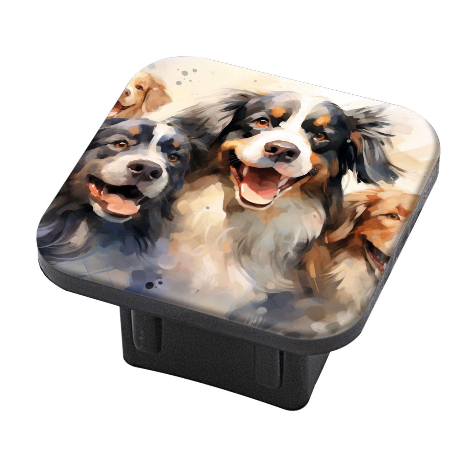 Hitch Cover Fits For 2-Inch Hitch,Three Cute Little Dogs Are ...