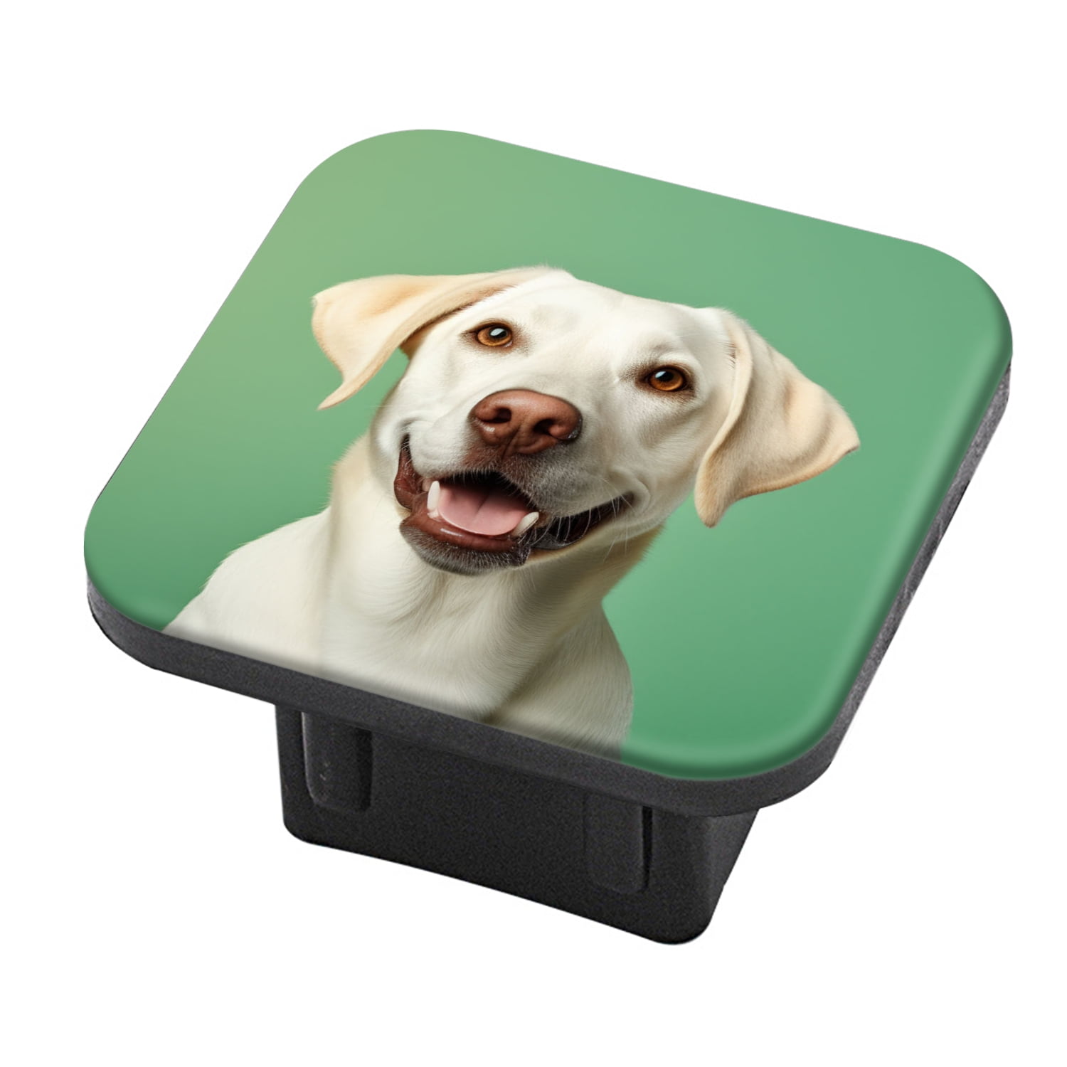 Hitch Cover Fits For 2-Inch Hitch,White Labrador Retriever With A ...