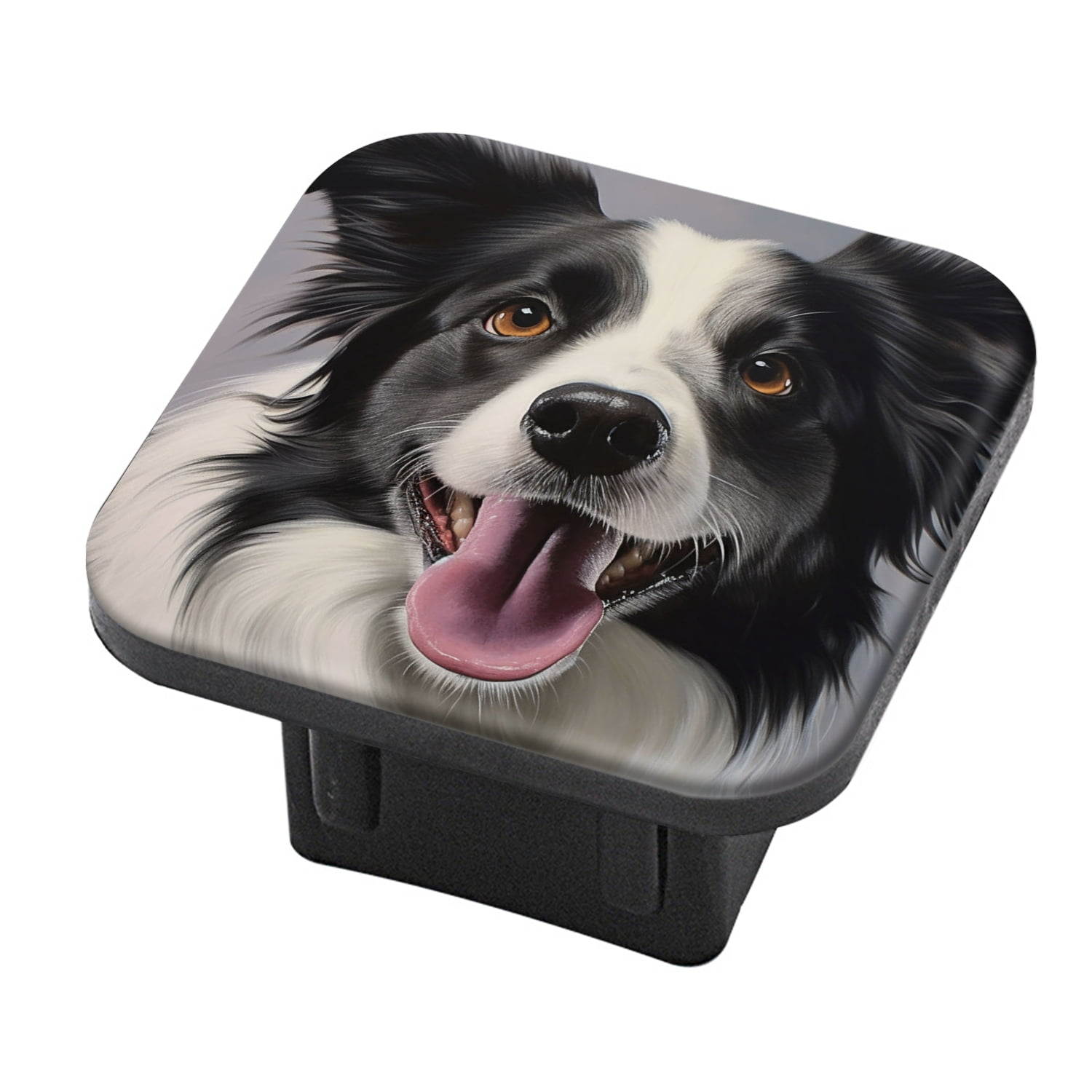 Hitch Cover Fits For 2-Inch Hitch,Happy Border Collierubber Trailer ...