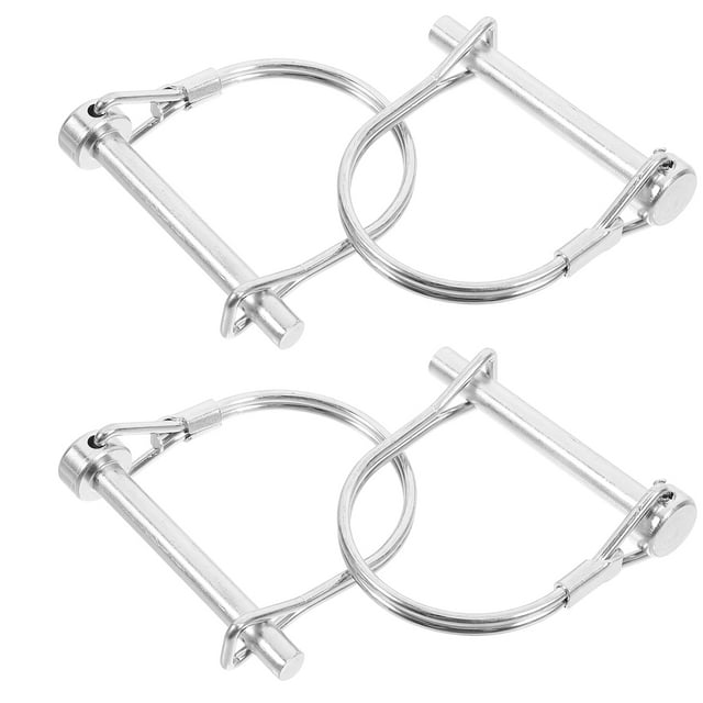 Hitch Locking Pin Wire Lock Pin Hooks Portable Trailer Iron Silver 5 ...