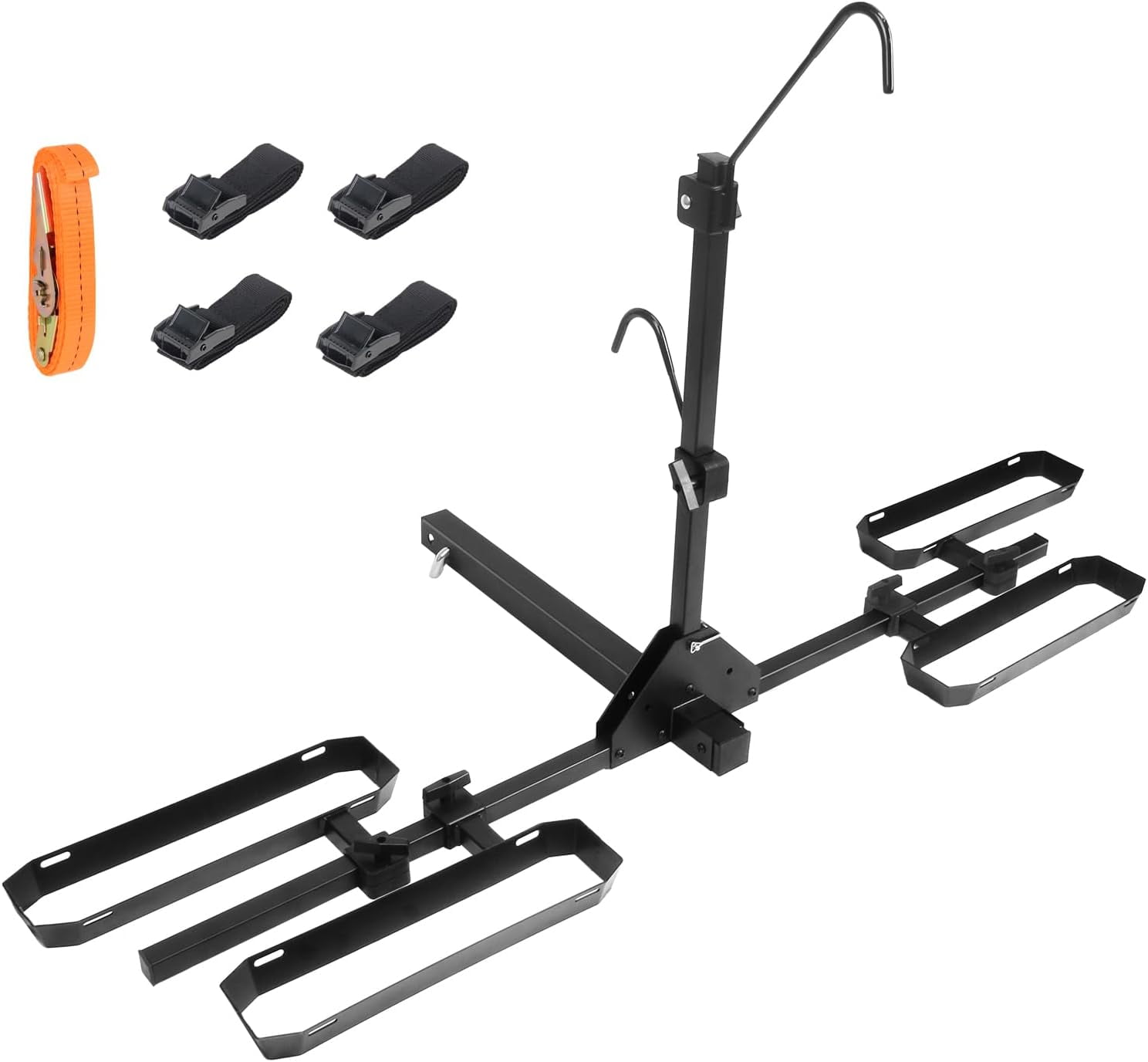 Hitch Mount Bike Rack for 2 Bikes with Strap(140 LBS Capacity), Fit 2 ...