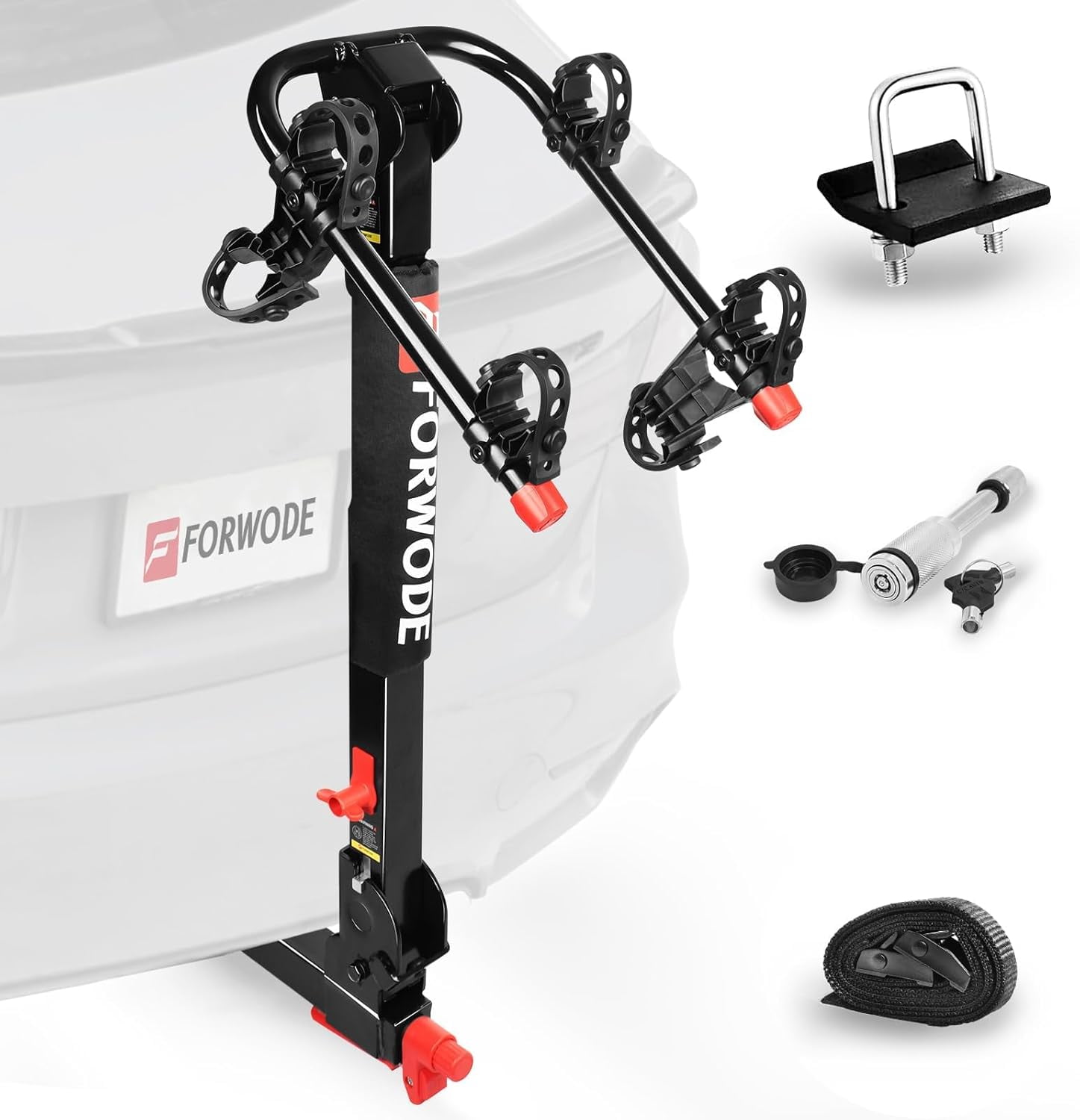 Hitch Mount Rack Fits 2 x 35 lbs Bicycles, Bike Hitch Rack for Car ...