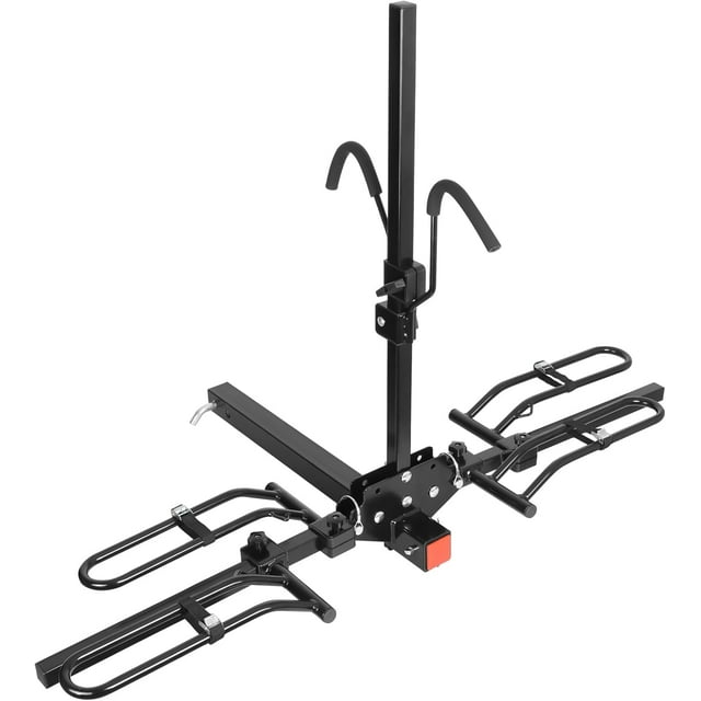 Hitch Mounted Bike Rack 2 Bike 160 Lbs Capacity Foldable Bicycle Rack 2 Platform Bike Rack