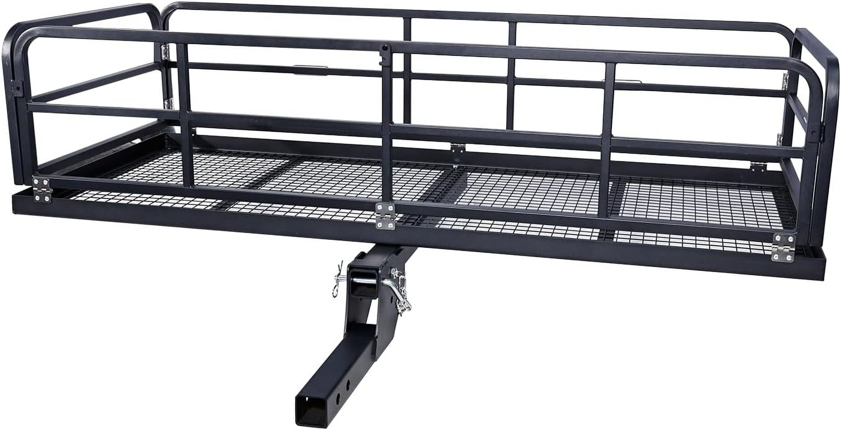 Hitch-Mounted Cargo Basket - 750 Lbs Capacity Hitch Mount Cargo Carrier ...