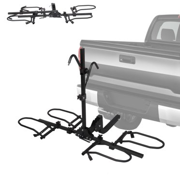 "Arksen 2"" Hitch Mounted Foldable Bike Rack for Car Travel, Heavy-Duty ...