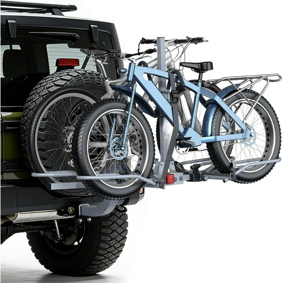 Hitch Rack, Wobble Tilting Rack, Foldable 2- Rack for Standard, and E ...