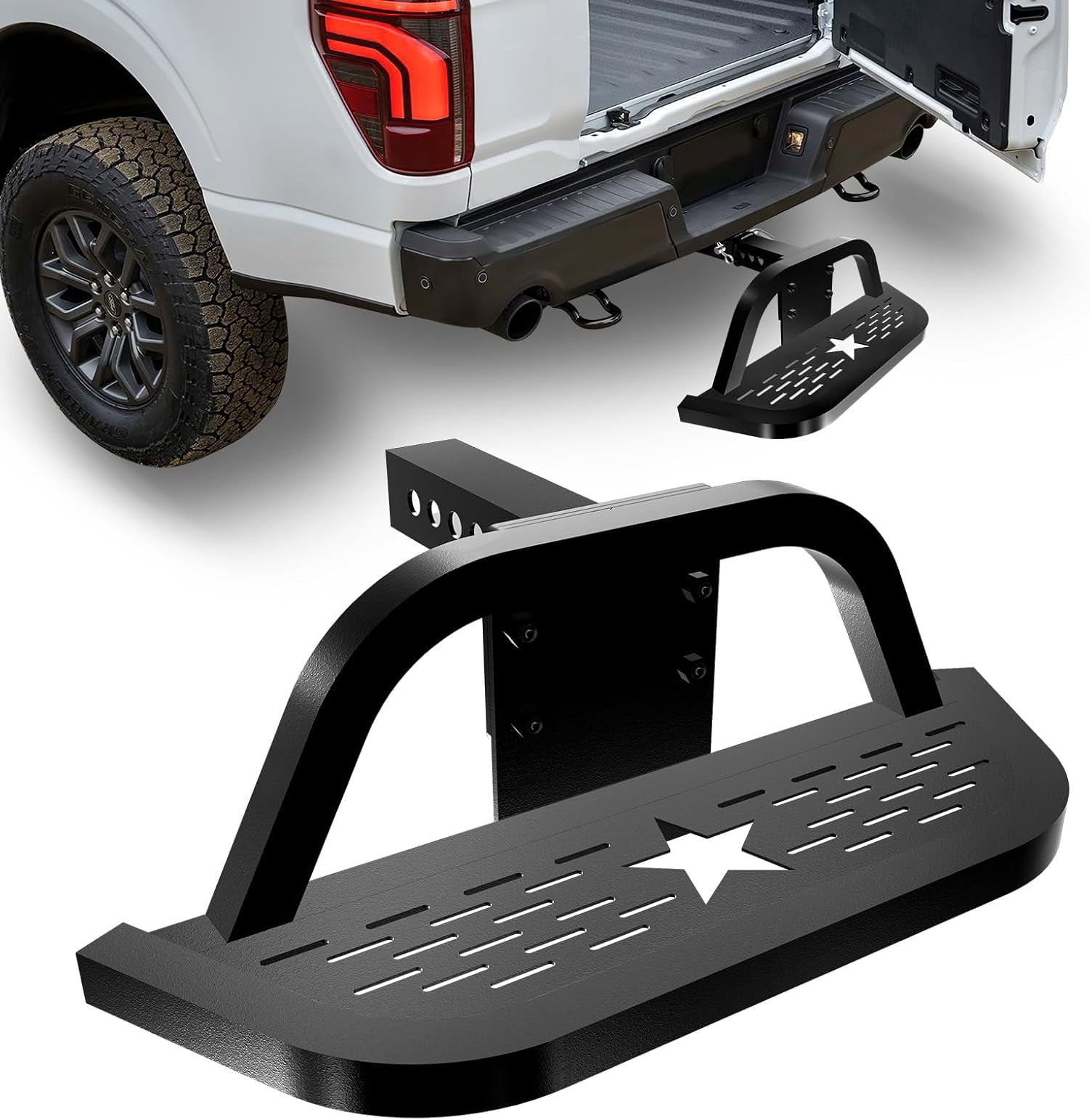 Hitch Step for 2" Hitch Receiver, 8 inch Drop Tow Hitch Step ...