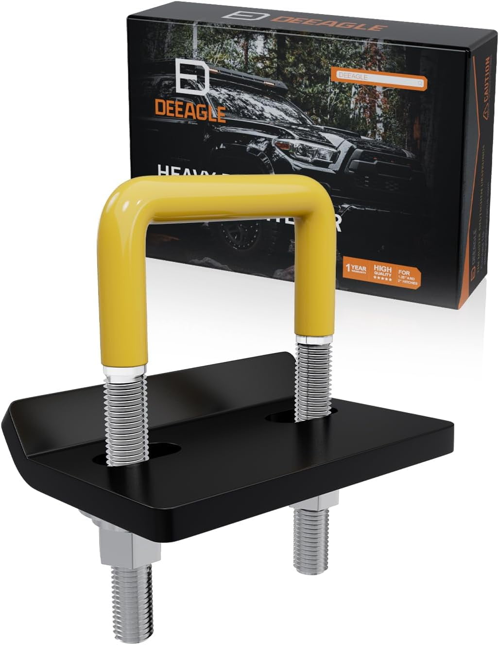 Hitch Tightener Anti Rattle Stabilizer for 1.25" to 2" Trailer Hitches ...