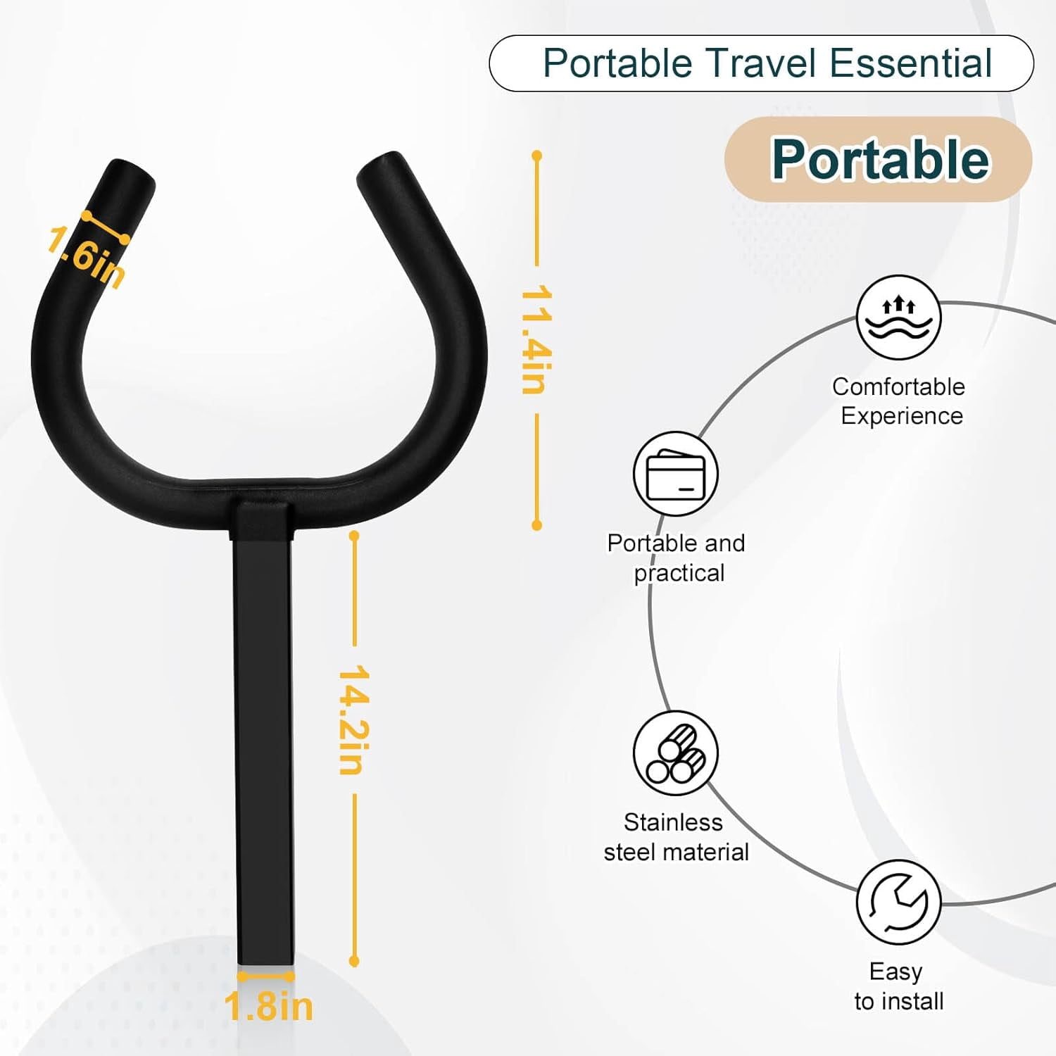 Hitch Toilet Seat with Soft Cushion, Portable Restroom Trailer, Heavy ...