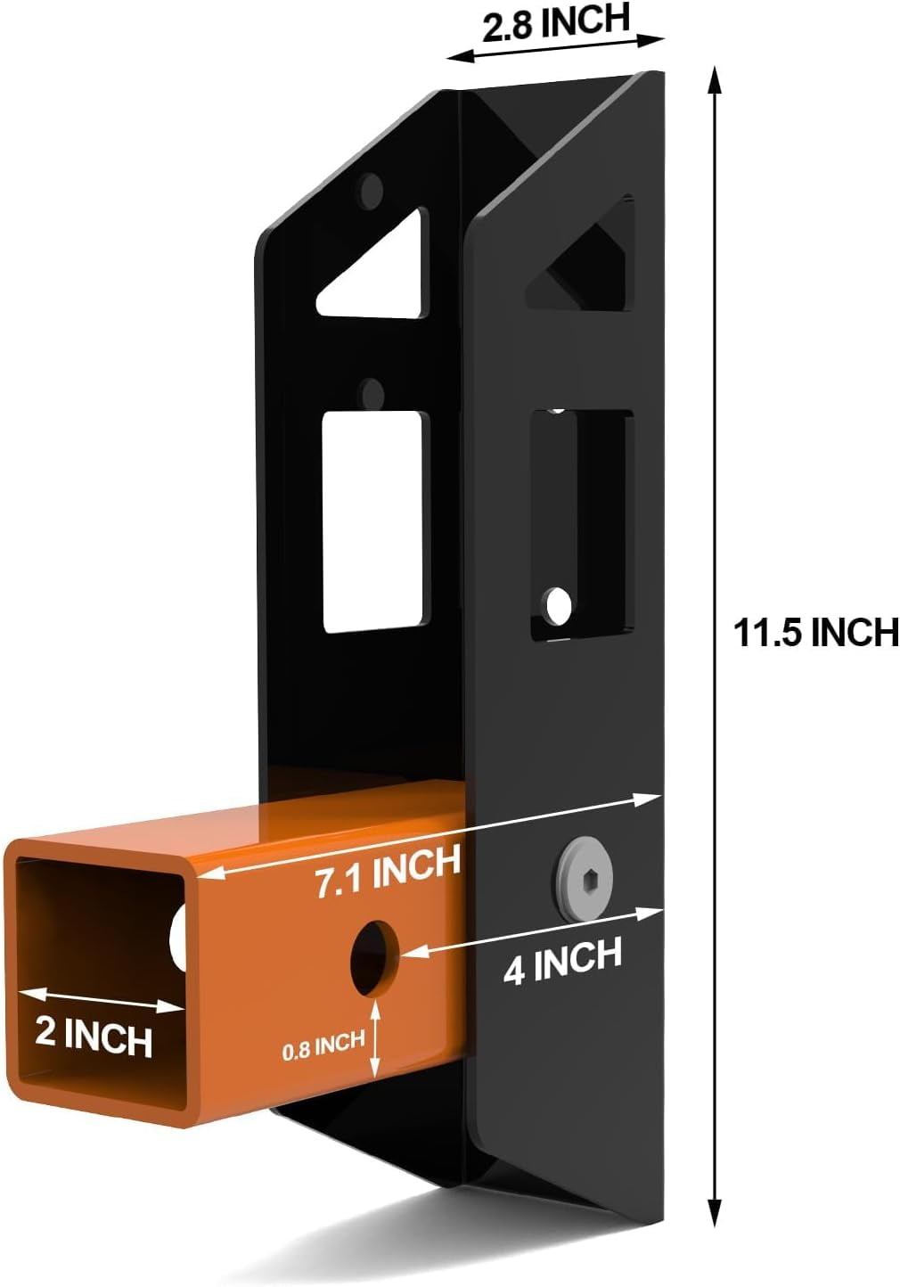 Hitch Wall Mount 2 in Receiver - Heavy-Duty Bike and Cargo Rack ...