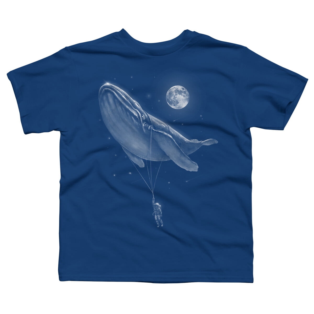 Hitching A Ride Boys Royal Blue Graphic Tee - Design By Humans XS ...