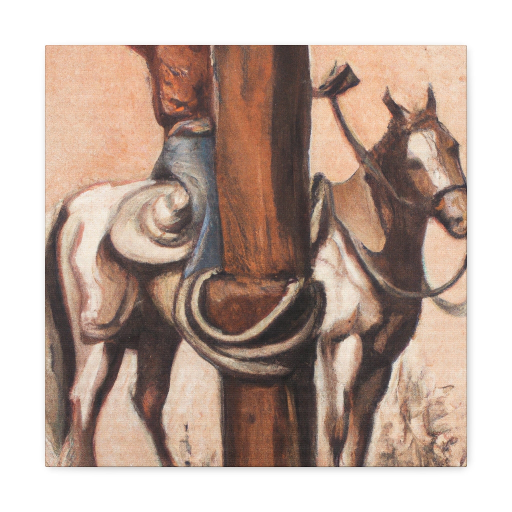 "Hitching Post Life Scene" - Canvas - Walmart.com