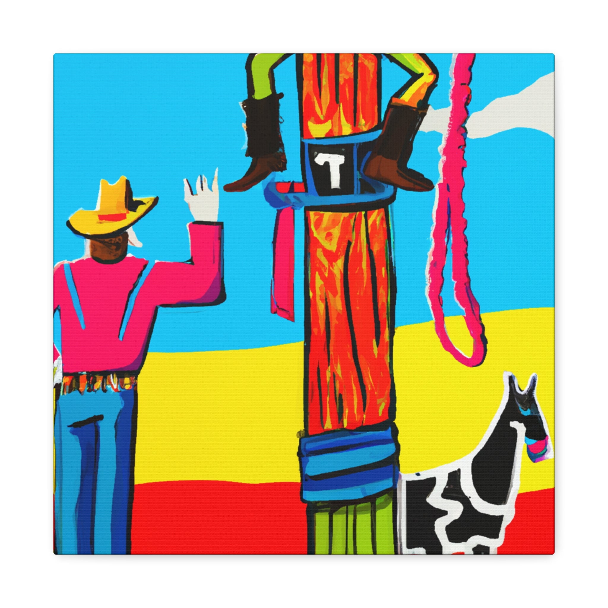 Hitching Post Pop Art - Canvas - Walmart.com
