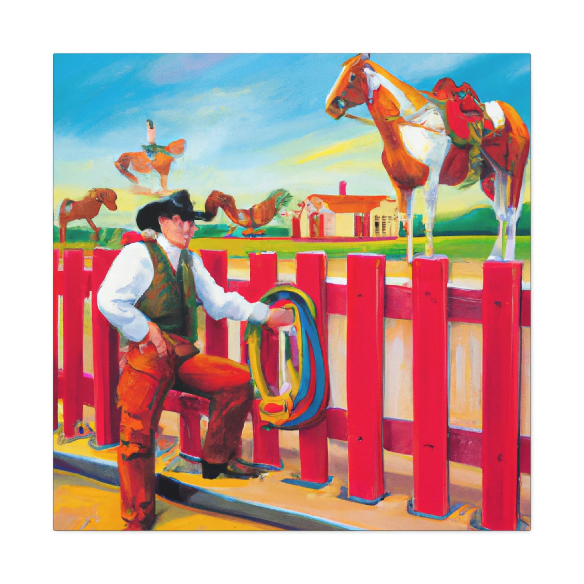 Hitching Post - Rococo - Canvas - Walmart.com