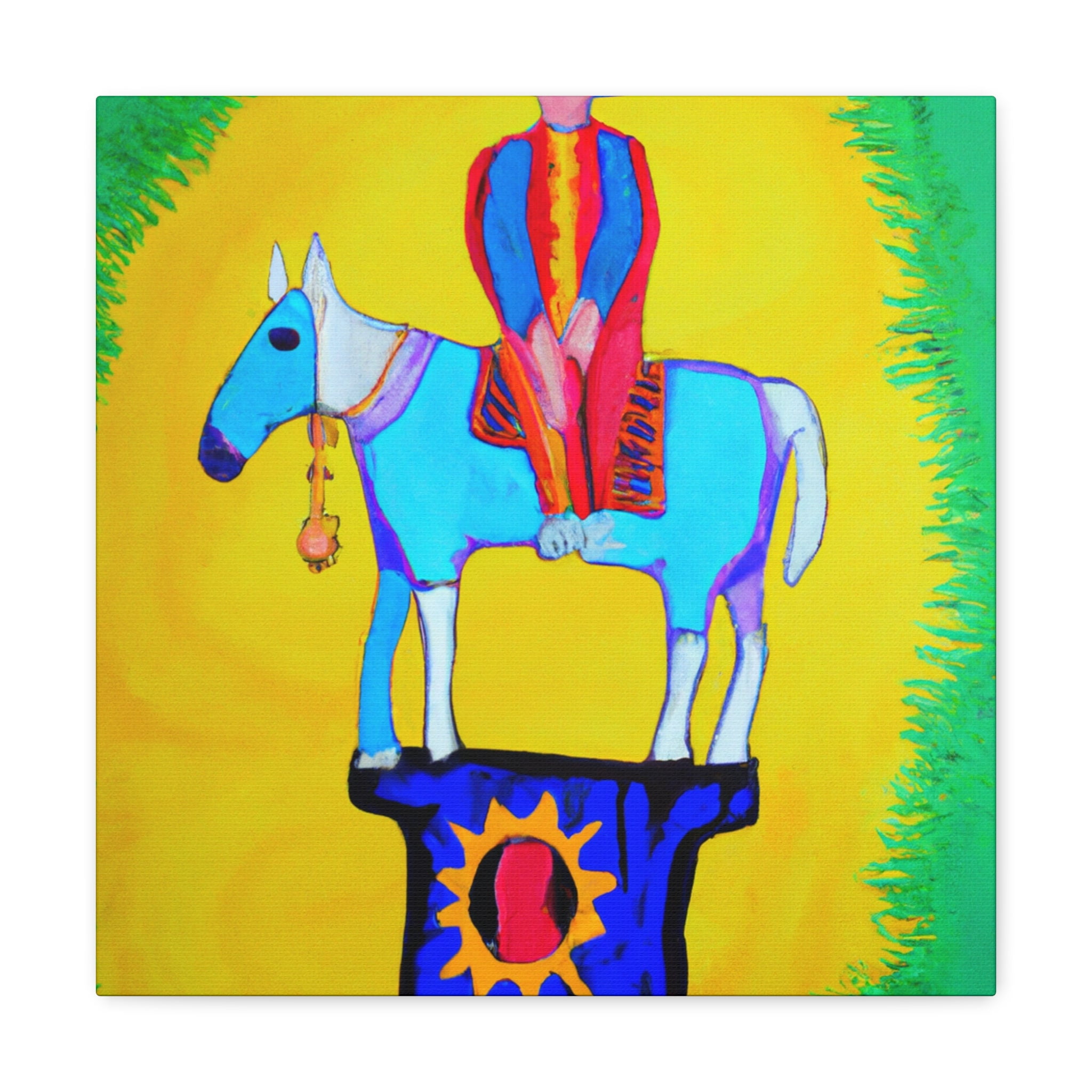 Hitching Post Vignette - Canvas - Walmart.com