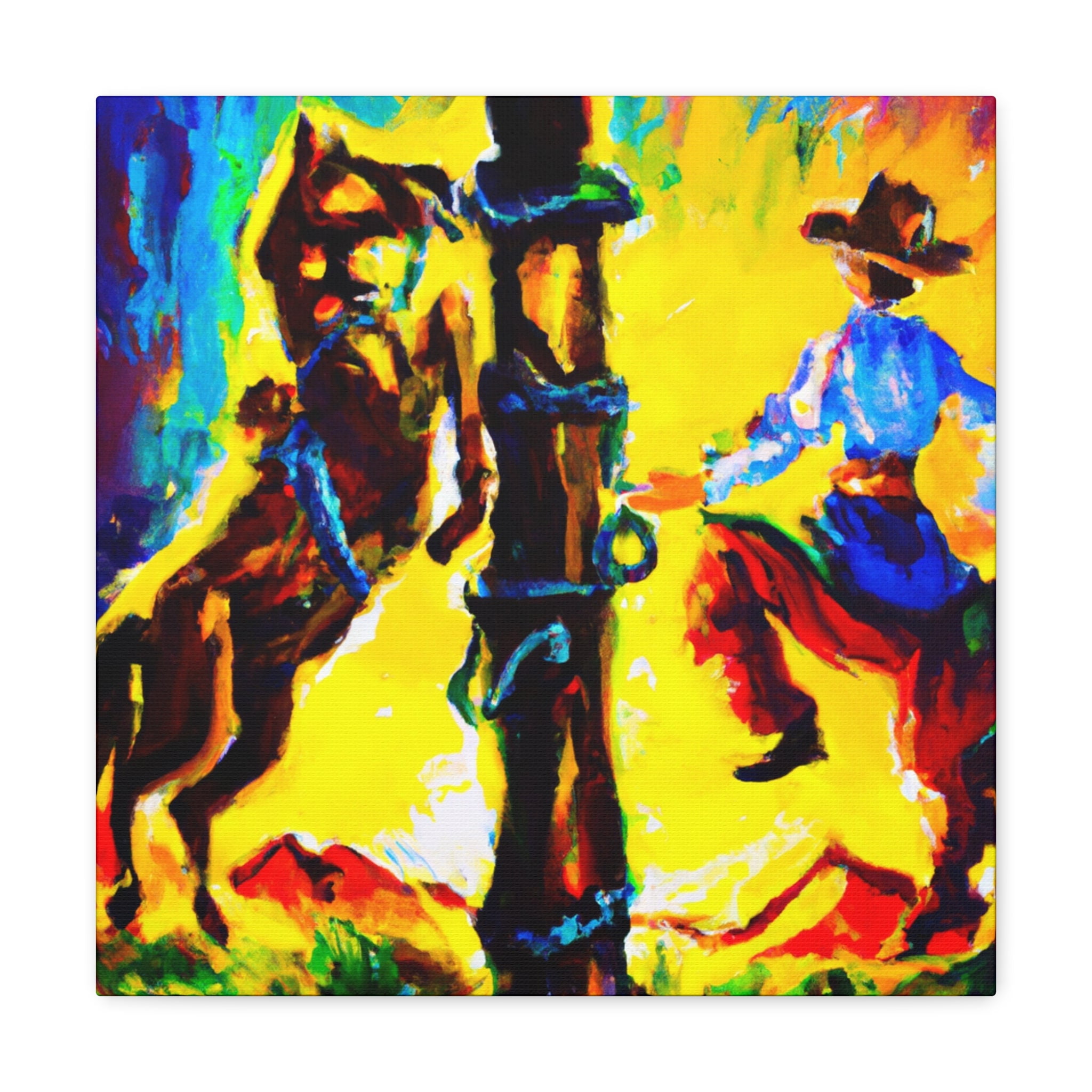 "Hitching Post in Baroque". - Canvas - Walmart.com