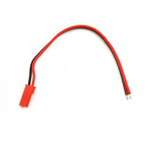 Hitec RCD HRC56211 Male BEC Connector & Lead, Red - Walmart.com