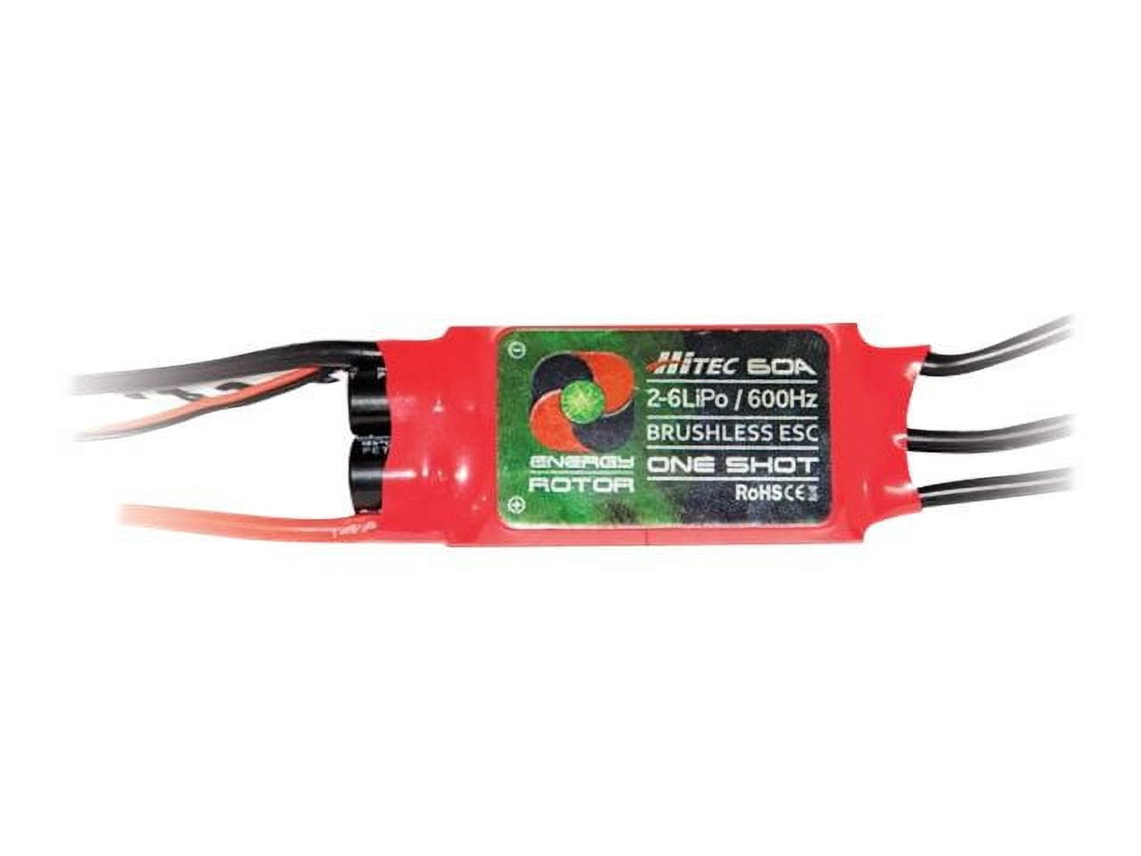 Hitec RCD 61075 Energy Rotor 60 amp Brushless Electronic Speed ...
