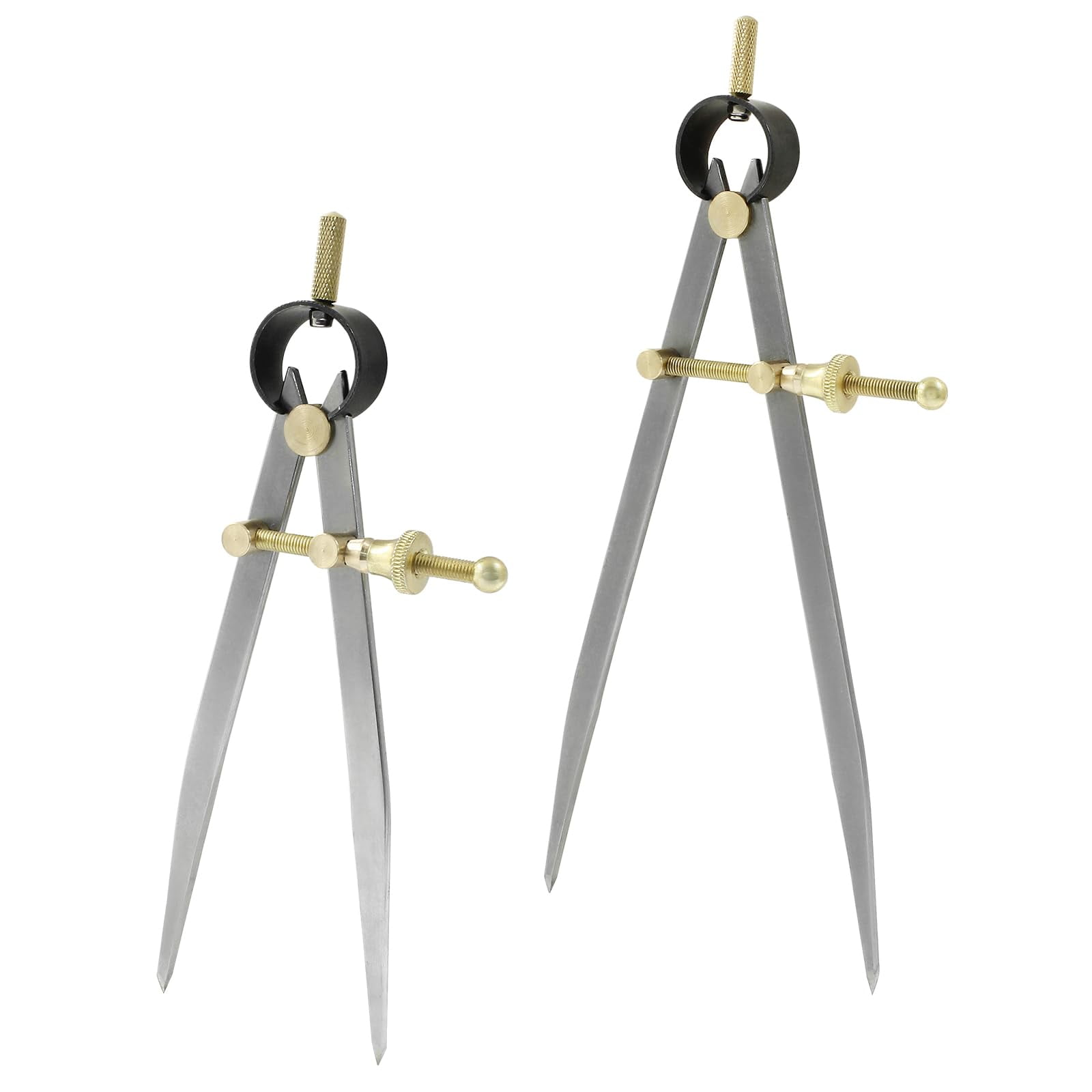 Hitefu 2 Pcs Adjustable Lockable Wing Divider, 6 & 8 Inch Compass ...