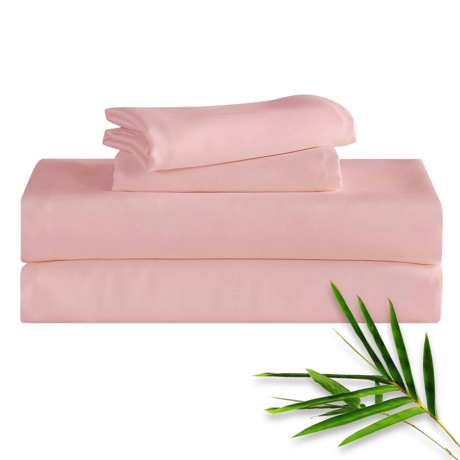 Hitime 4PC Bamboo Queen Sheet Set, Deep Pocket Fit 16", Breathable ...