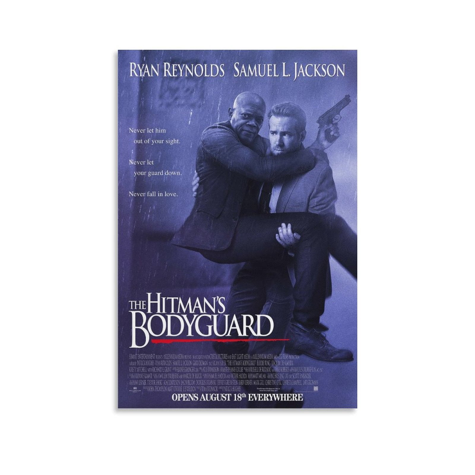 The Hitman's Bodyguard Classic Movie Poster Artworks Picture Print ...