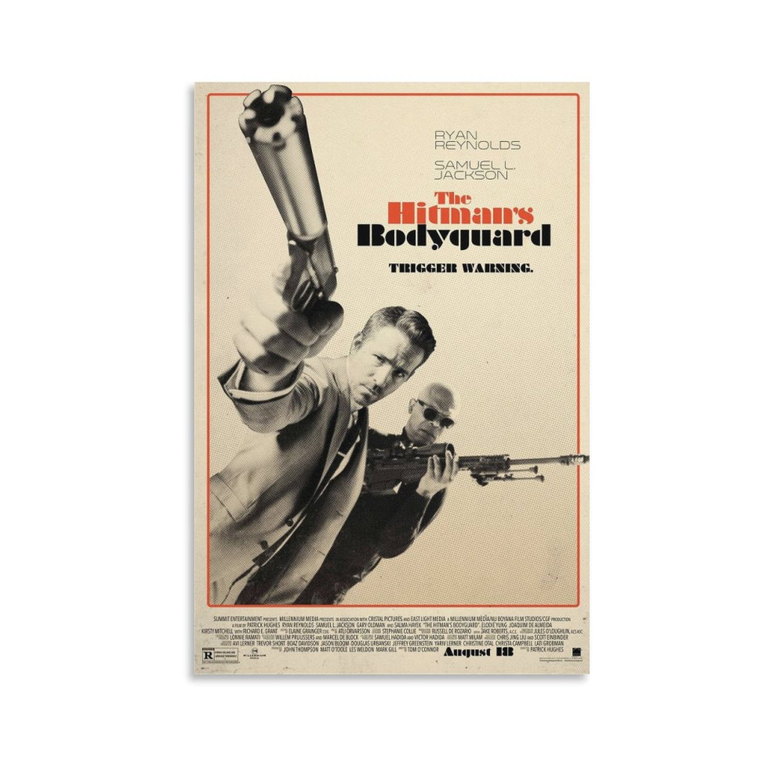 The Hitman's Bodyguard Classic Movie Poster Painting On Canvas Wall Art ...